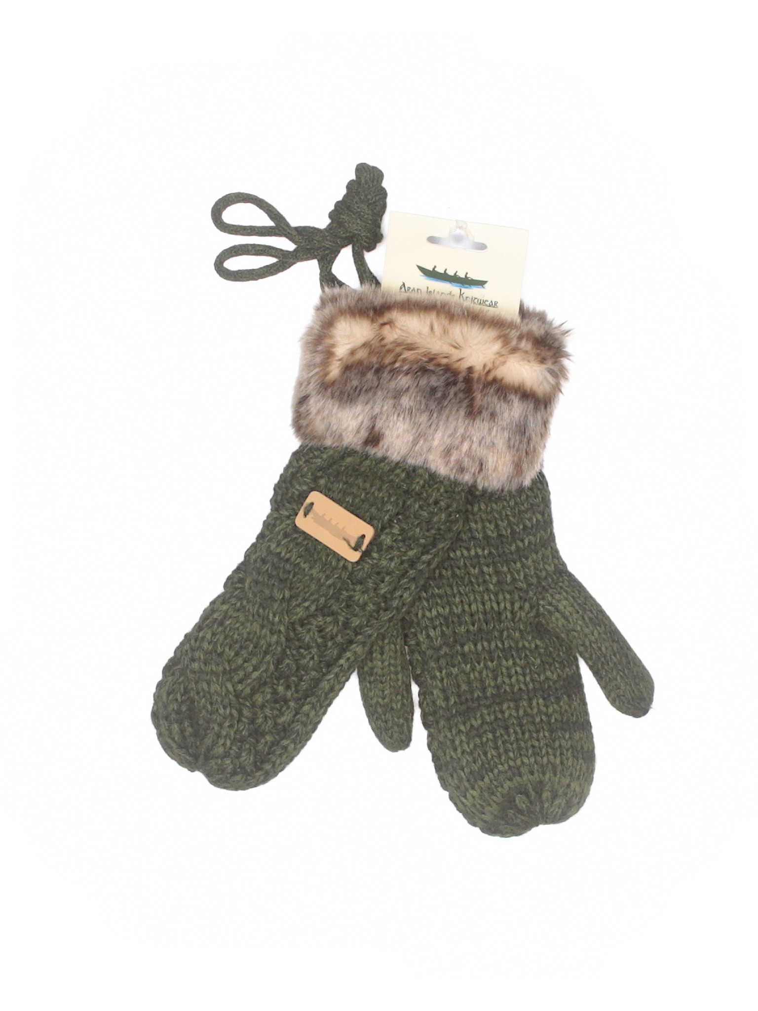 Assorted Brands 100% Acrylic Solid Green Mittens One Size - 37% off ...