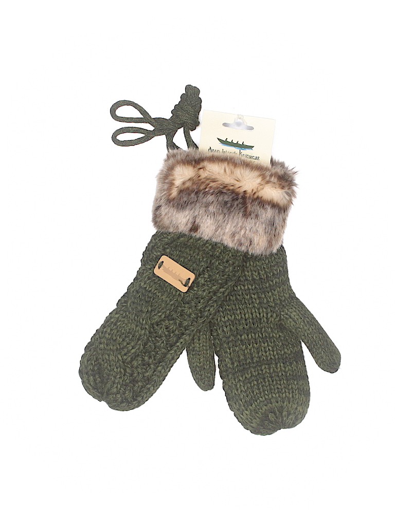 Assorted Brands 100% Acrylic Solid Green Mittens One Size - 37% off ...