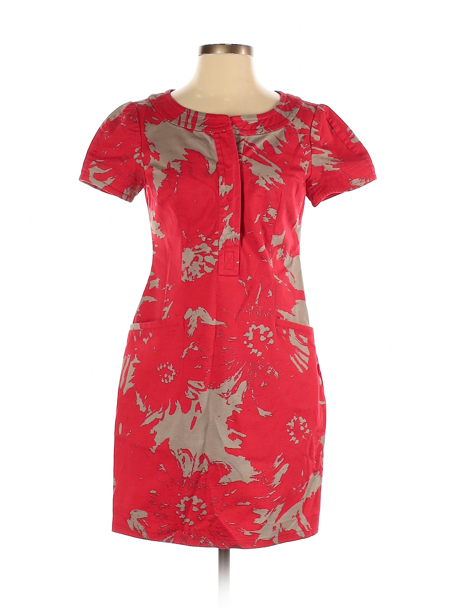 Jones New York Women Red Casual Dress 4 | eBay