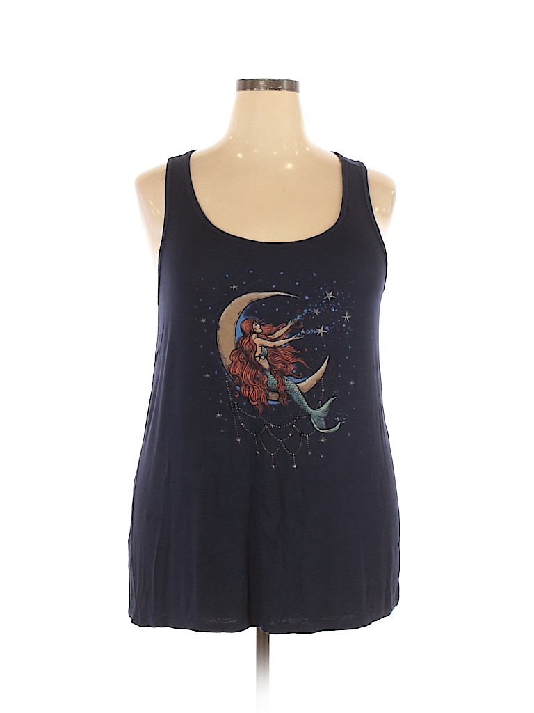 Torrid Blue Sleeveless Top Size 2X (2) (Plus) - 63% off | thredUP
