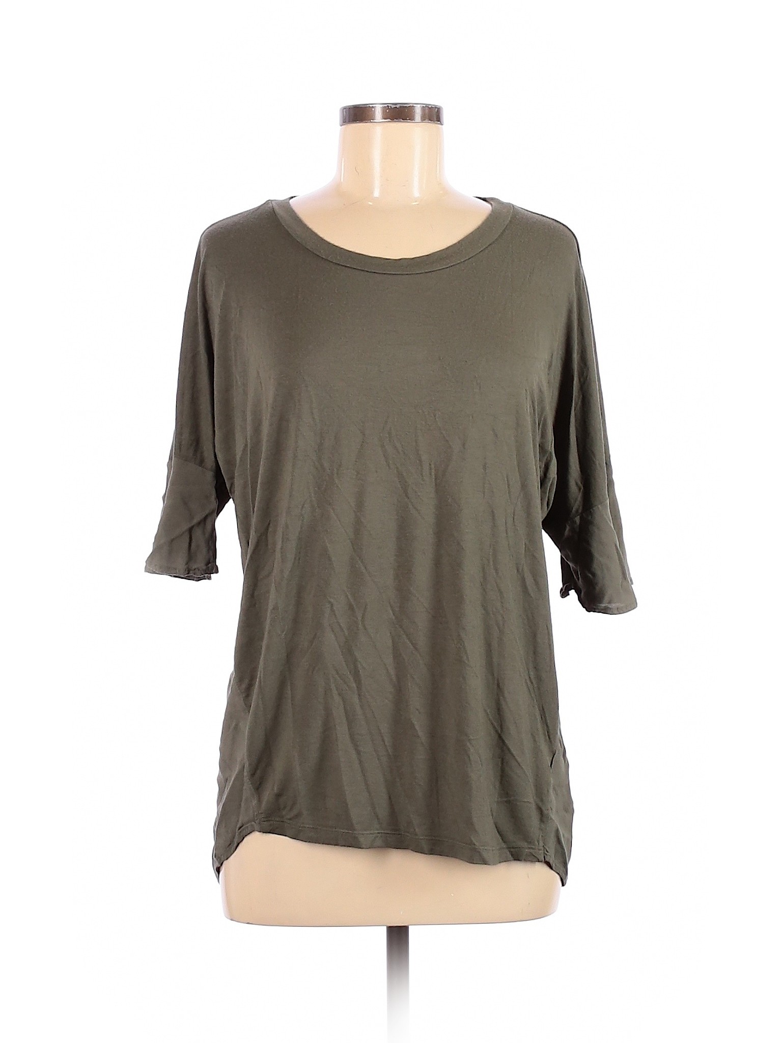Pleione Women Green Short Sleeve Top M | eBay