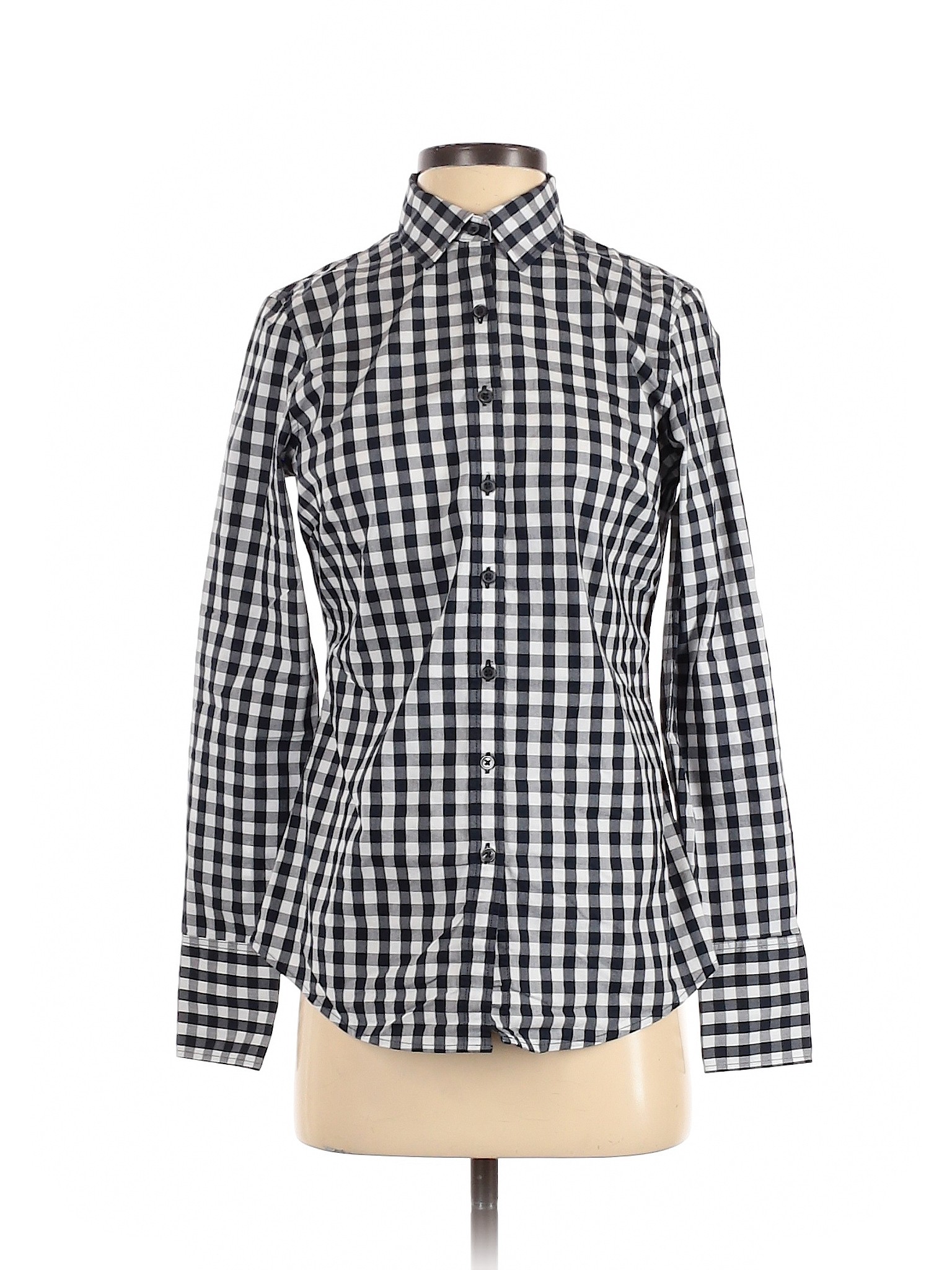 Banana Republic Women Blue Long Sleeve Button Down Shirt 2 Ebay
