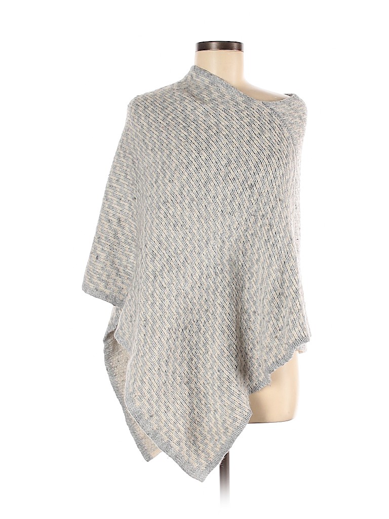 Cocogio Stripes Ivory Poncho One Size - 83% off | thredUP