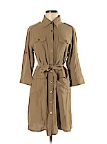 MG Silk Collection 100% Silk Tan Casual Dress Size M - 26% off | ThredUp