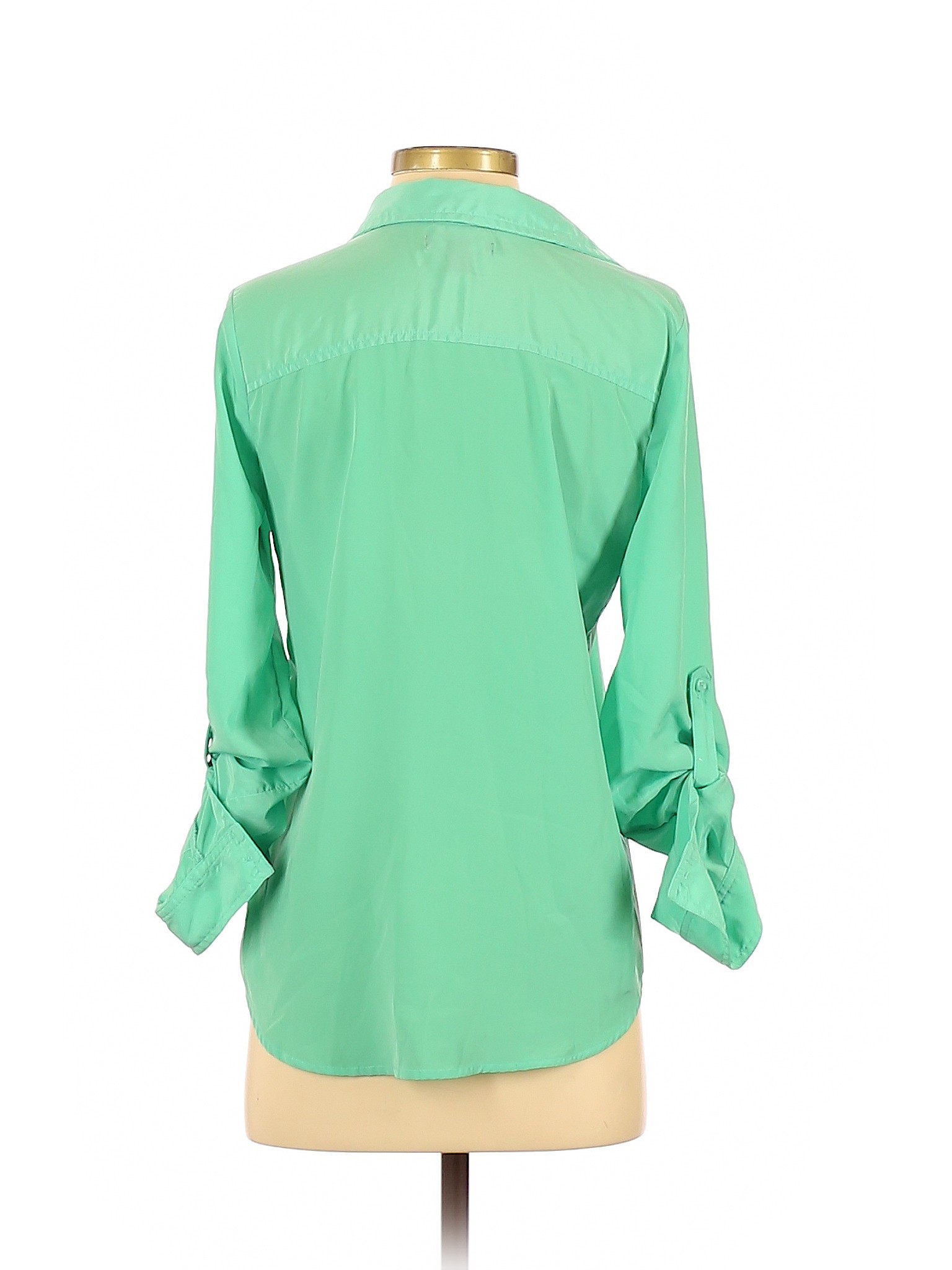 Old Navy Women Green 3/4 Sleeve Blouse XS | eBay