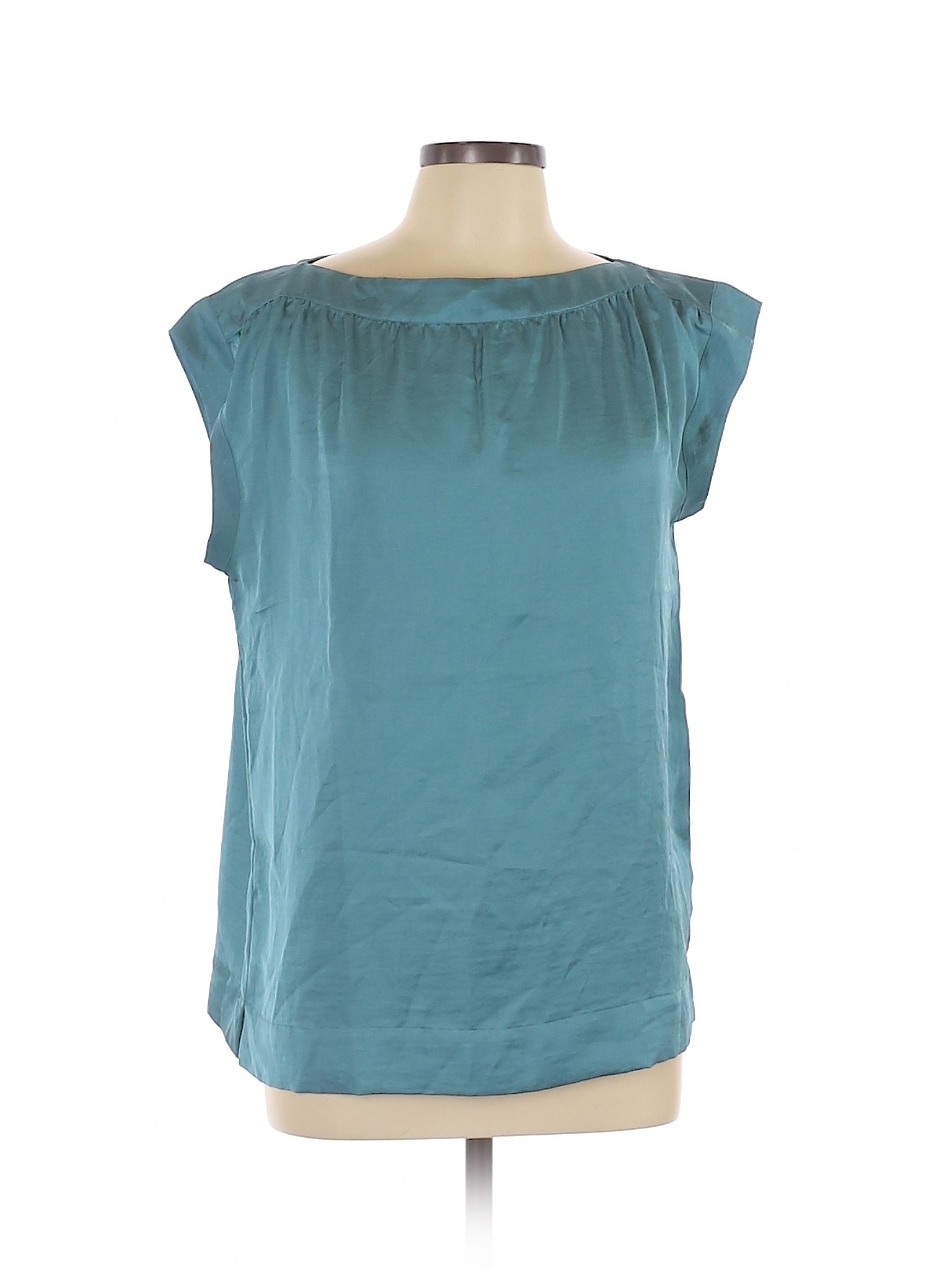 Talbots Women Green Short Sleeve Blouse 10 Ebay
