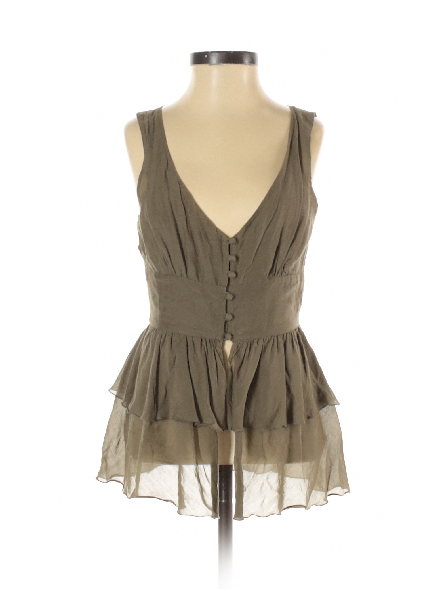 Trina Turk Women Green Sleeveless Top 0 | eBay