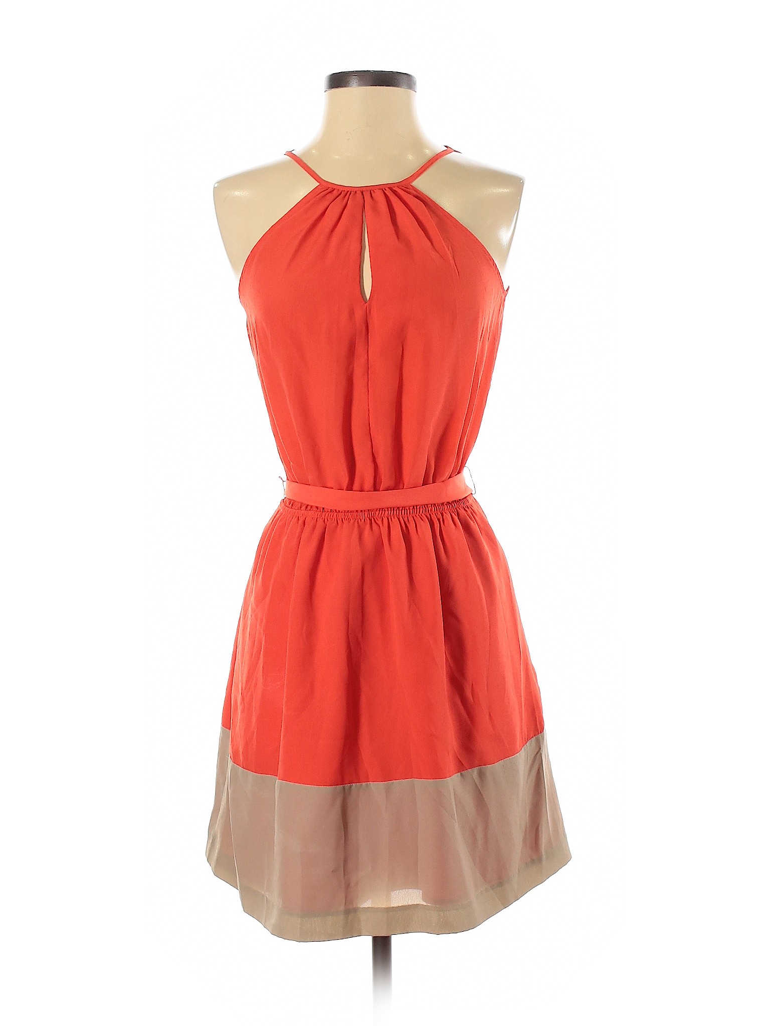 Express Women Orange Casual Dress Xs Ebay