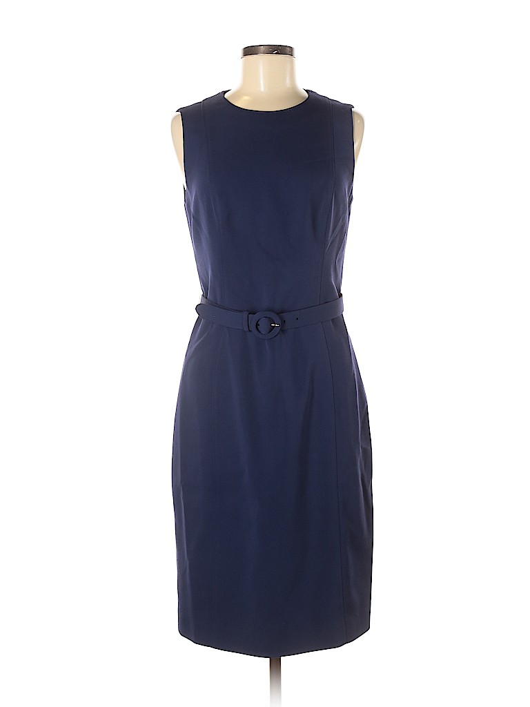 Prada 100% Wool Solid Blue Casual Dress Size 44 (IT) - 93% off | thredUP