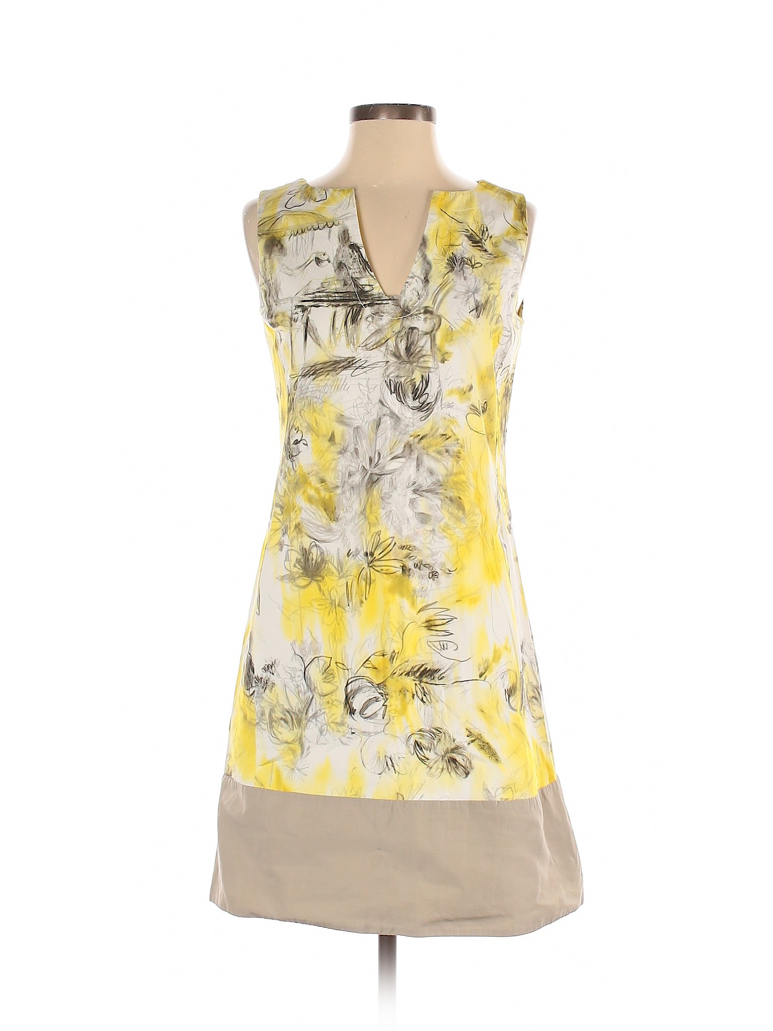 Piazza Sempione Women Yellow Casual Dress 40 italian | eBay