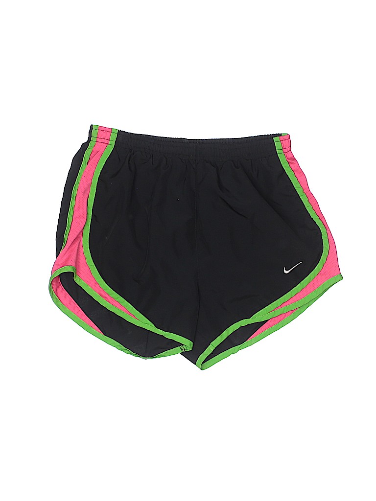 Nike 100% Polyester Color Block Solid Black Athletic Shorts Size S - 70 ...