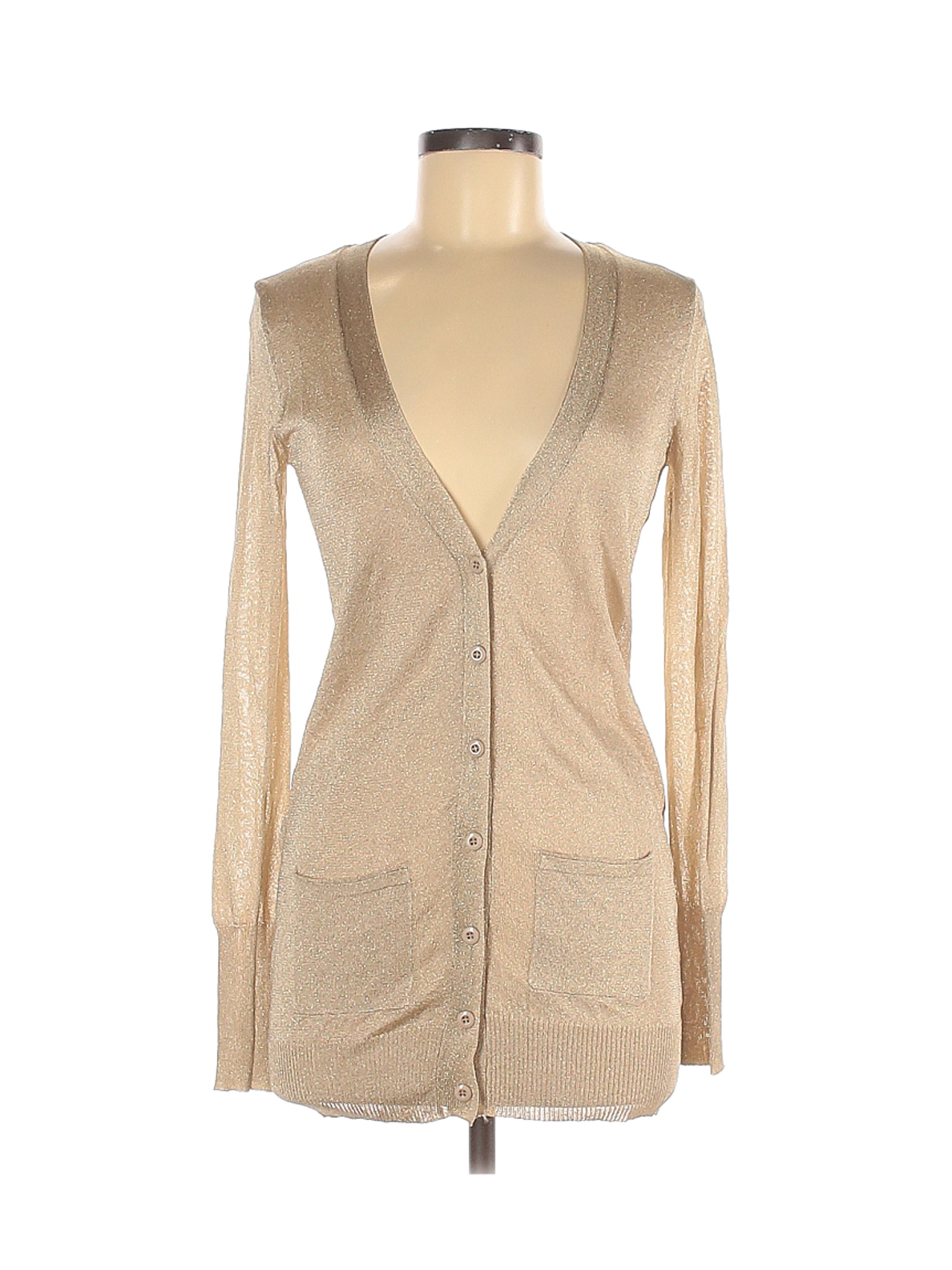 Bebe Tan Cardigan Size M - 52% off | thredUP