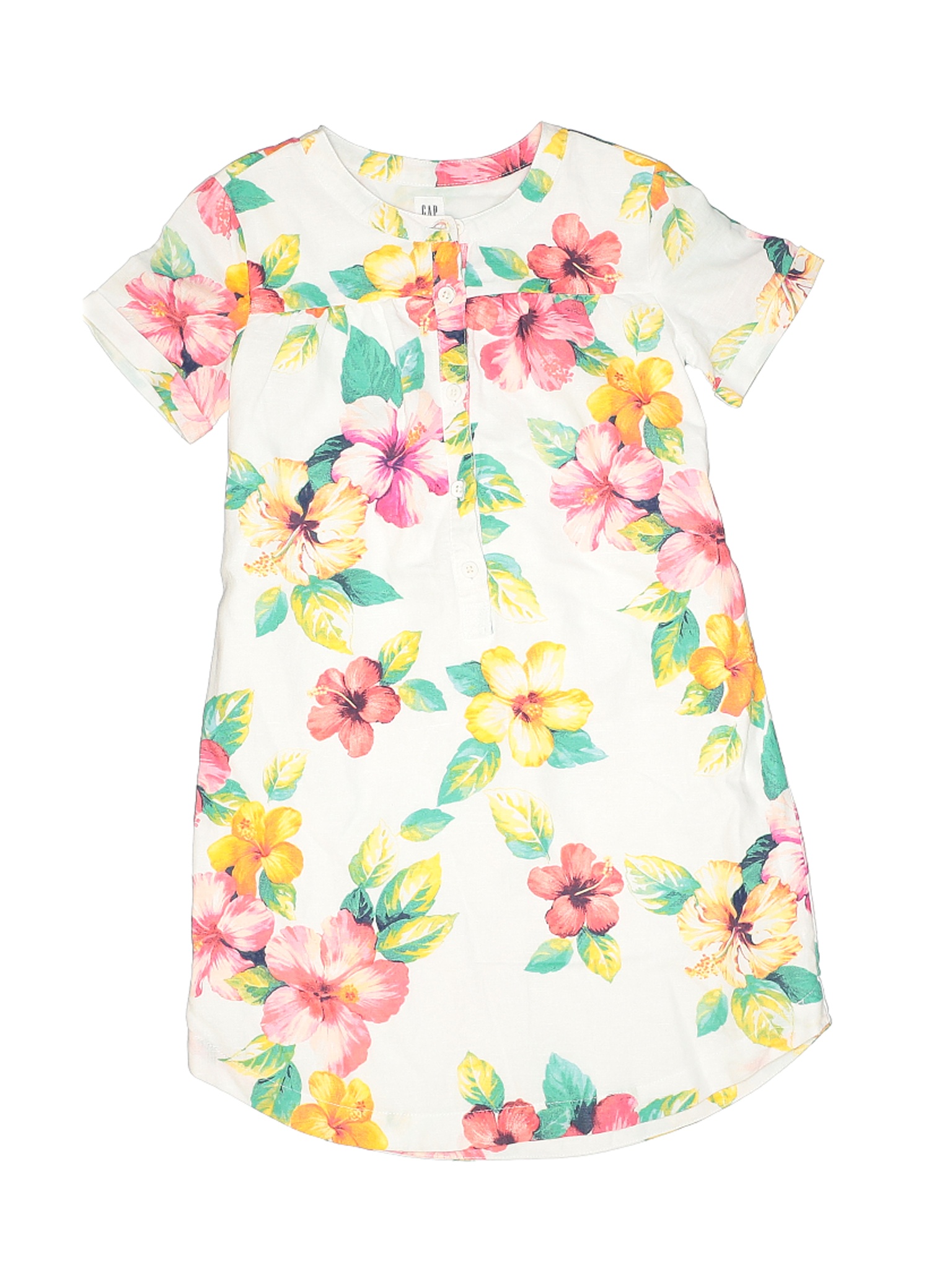 Gap Kids Floral White Dress Size M (Kids) - 67% off | thredUP