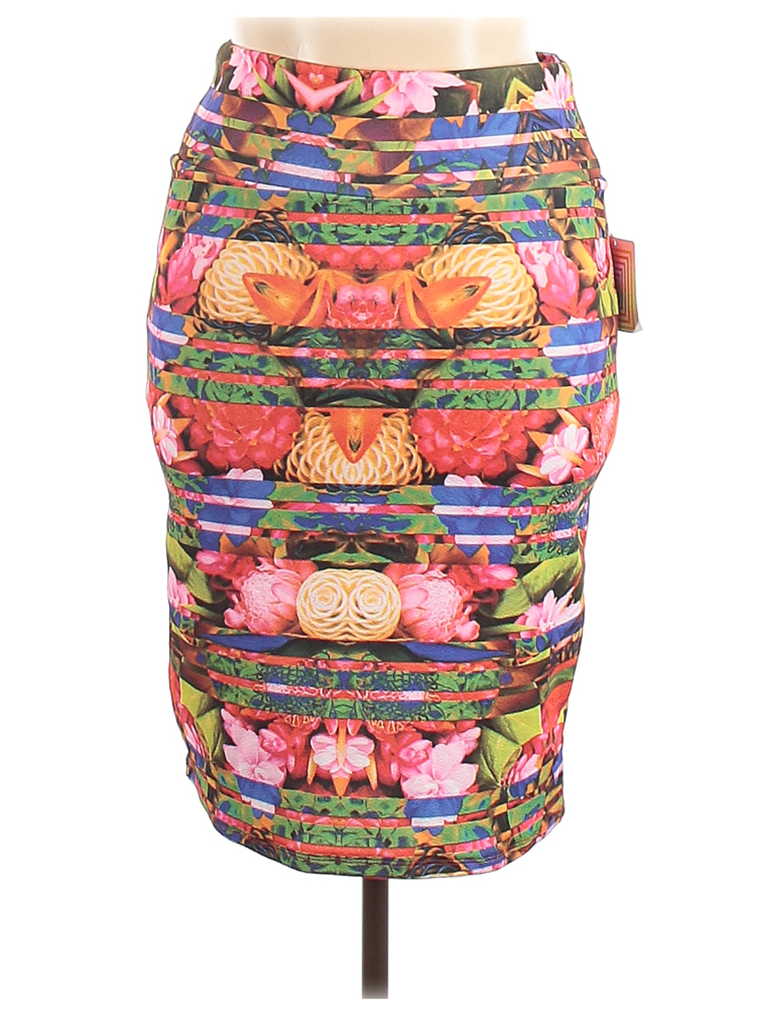 Lularoe Floral Multi Color Pink Casual Skirt Size Xl 47 Off Thredup
