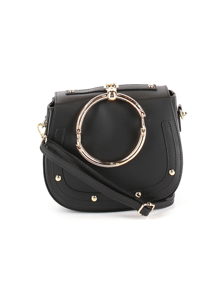 giulia massari Solid Black Leather Crossbody Bag One Size - 73% off ...