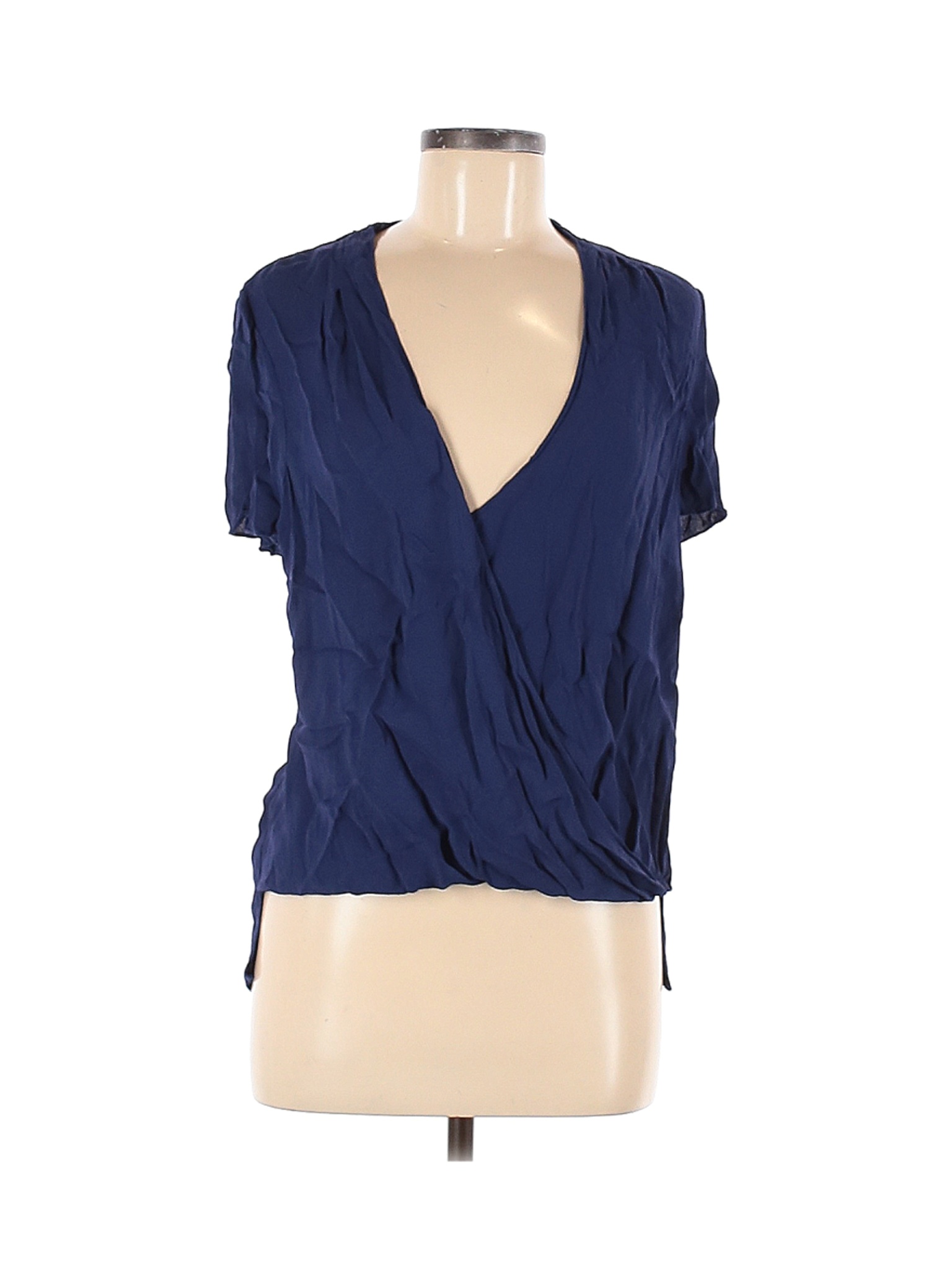 Reiss Women Blue Short Sleeve Blouse 8 | eBay
