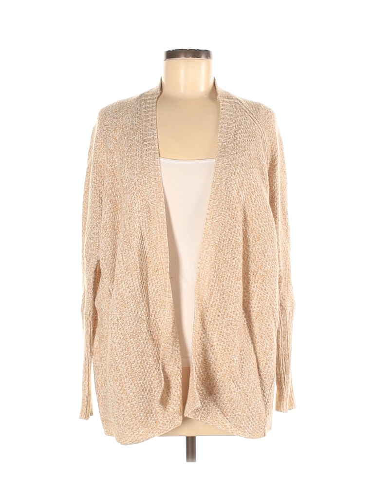 Hem & Thread 100% Acrylic Color Block Tan Cardigan Size M - 71% off ...