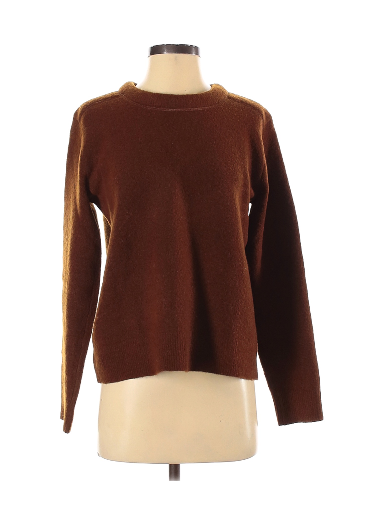 Club Monaco Color Block Solid Brown Wool Pullover Sweater Size XS - 80% ...