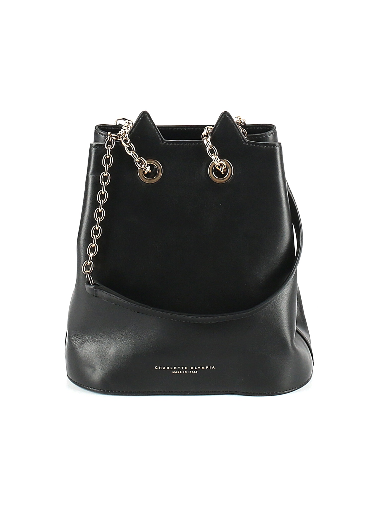 Charlotte Olympia Women Black Leather Shoulder Bag One Size | eBay