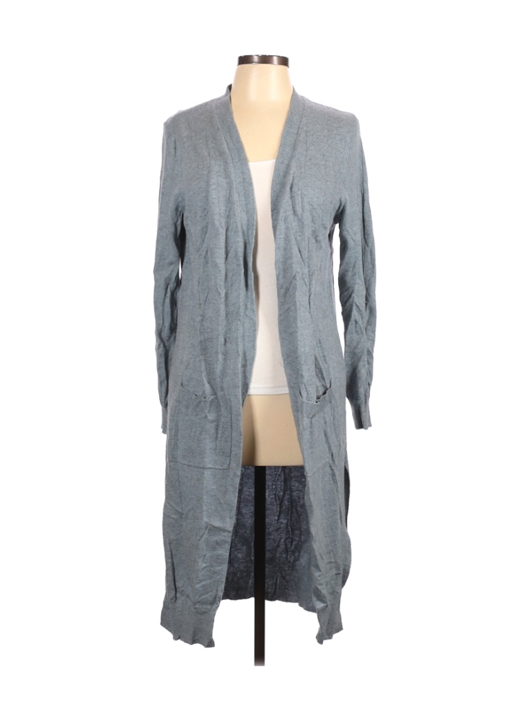 Matty M Color Block Solid Gray Blue Cardigan Size L - 79% off | thredUP