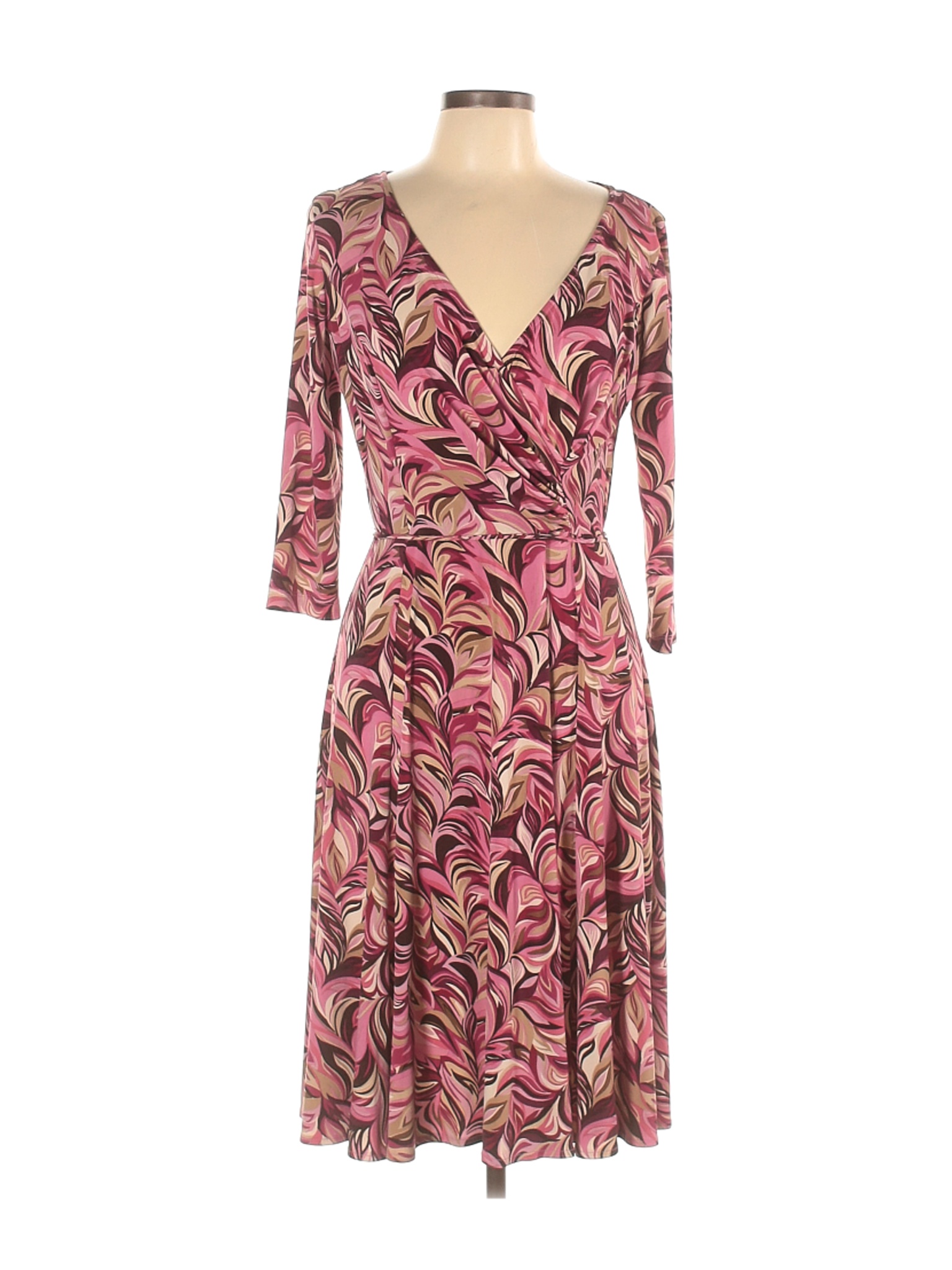 Suzi Chin for Maggy Boutique Burgundy Casual Dress Size 10 - 20% off ...
