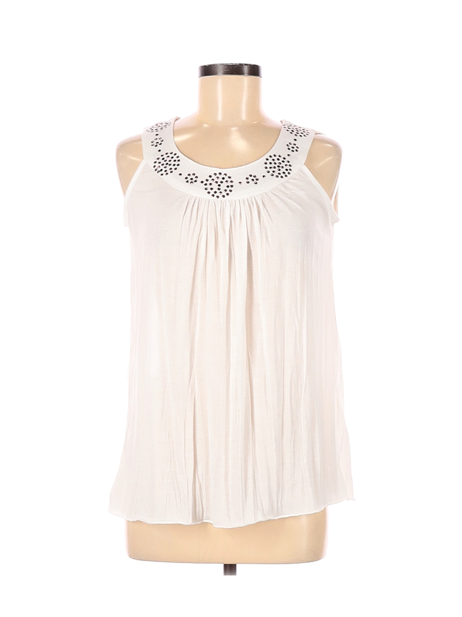 French Laundry Women Ivory Sleeveless Top M | eBay