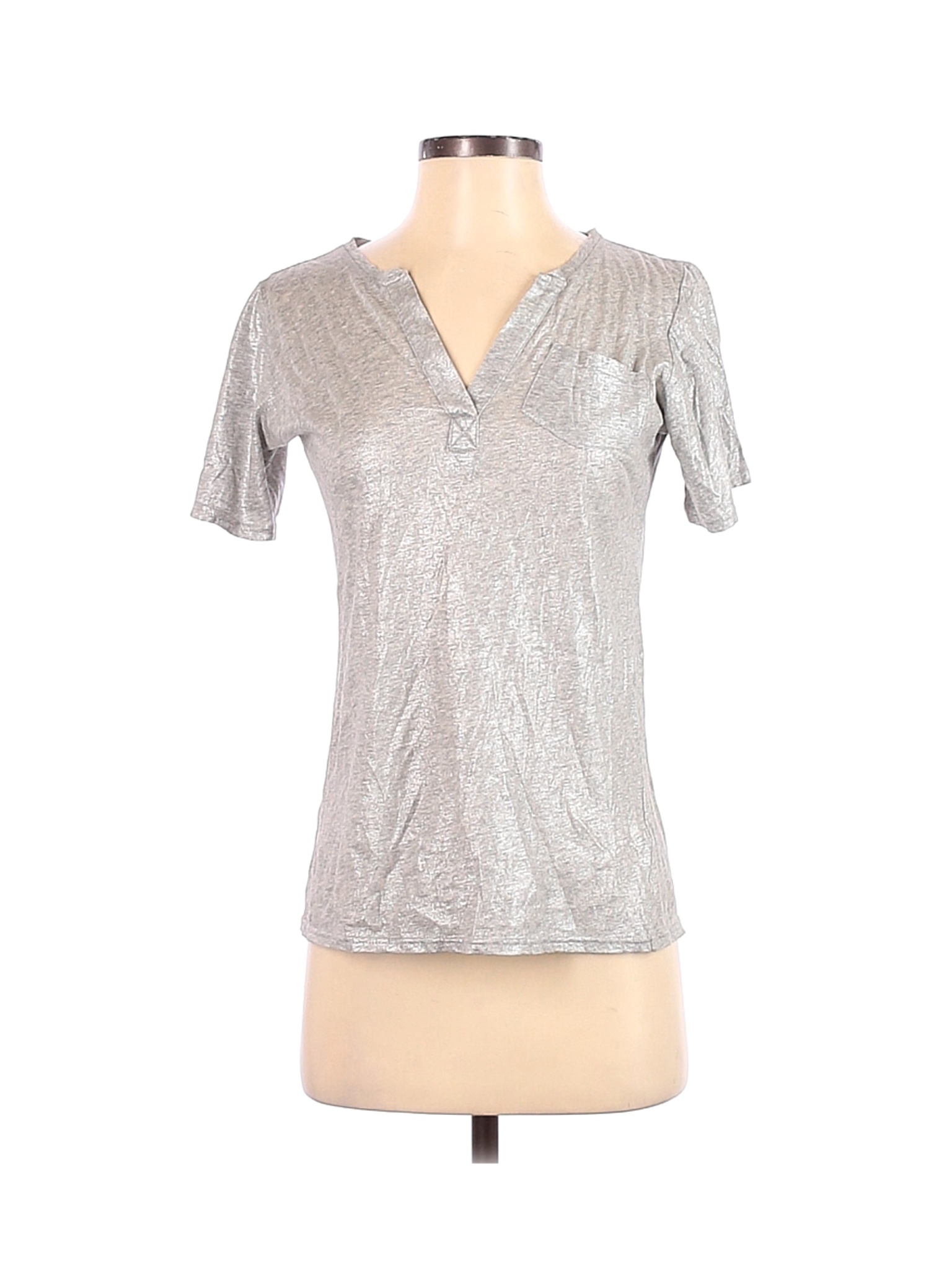 Allude Women Gray Short Sleeve T-Shirt S | eBay