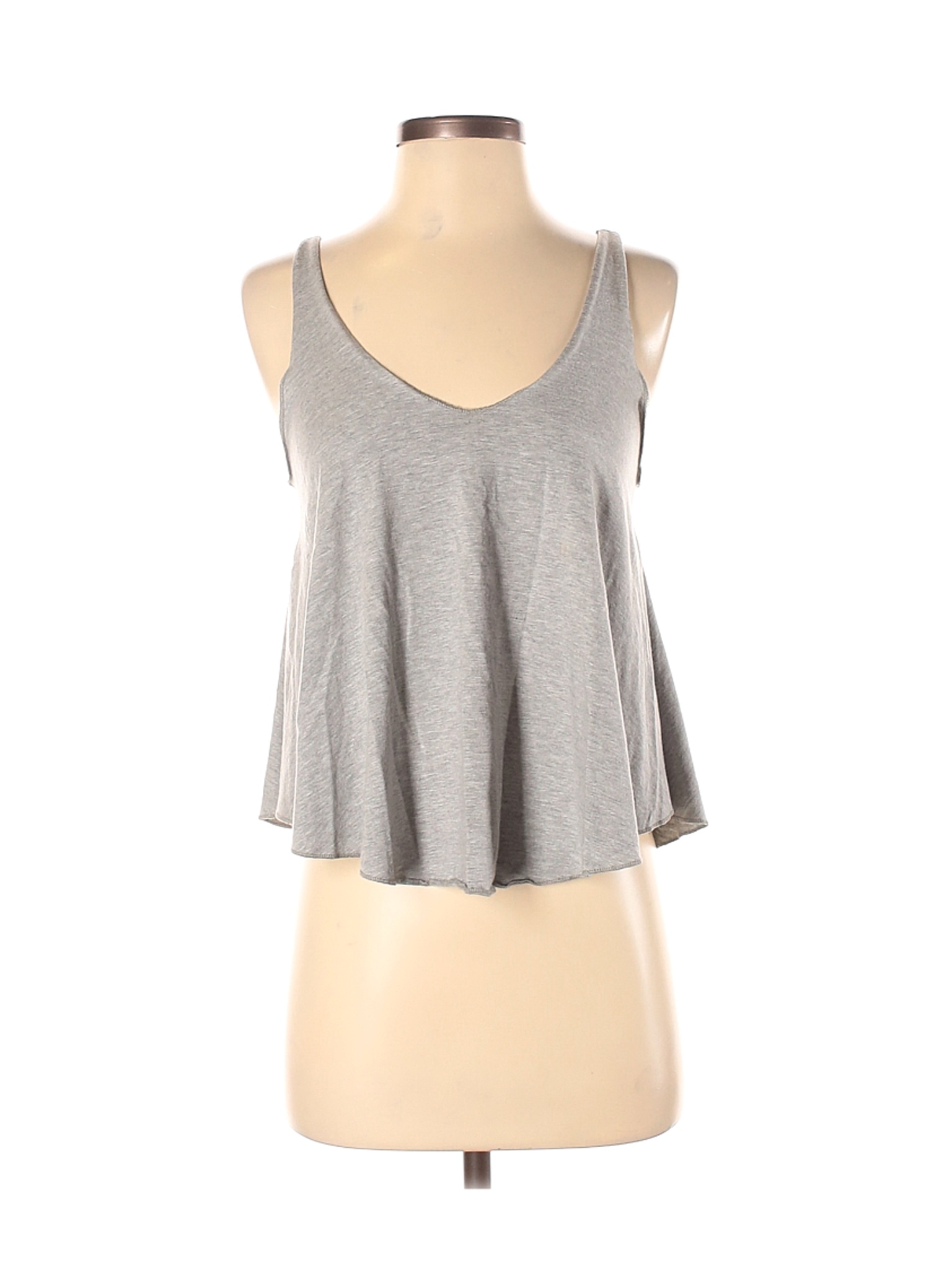 Kimchi Blue Women Gray Sleeveless Top S | eBay