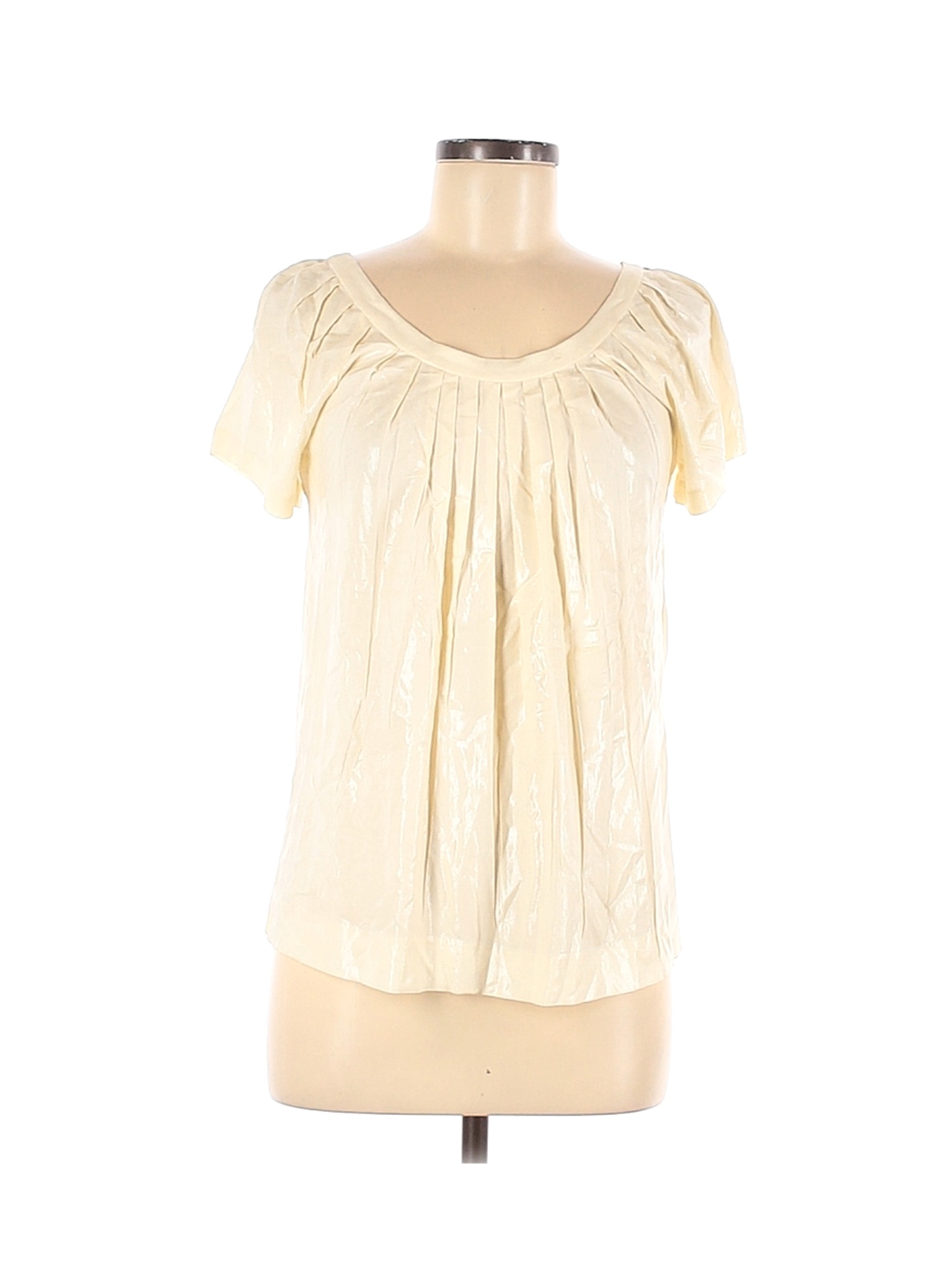 Alberta Ferretti Women Ivory Short Sleeve Blouse 6 | eBay