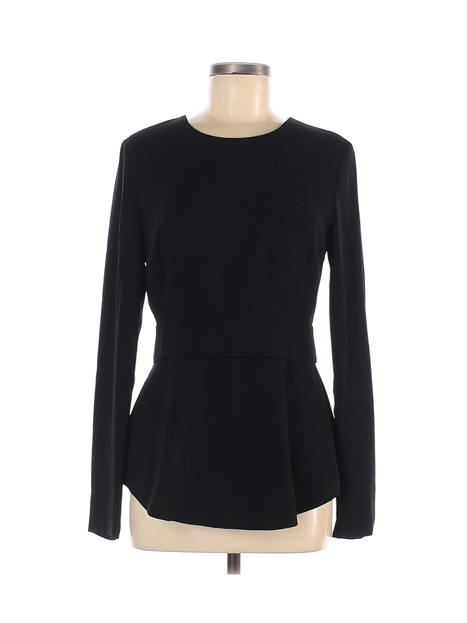 Intermix Women Black Long Sleeve Blouse M | eBay