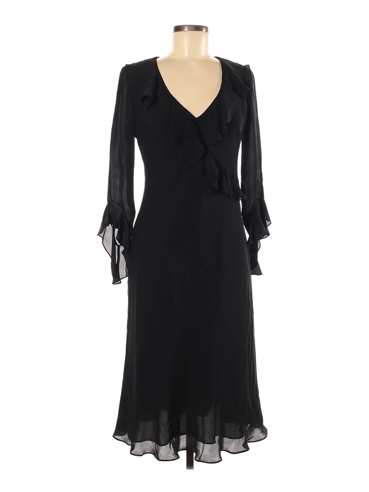 Lauren by Ralph Lauren Women Black Casual Dress 6 | eBay