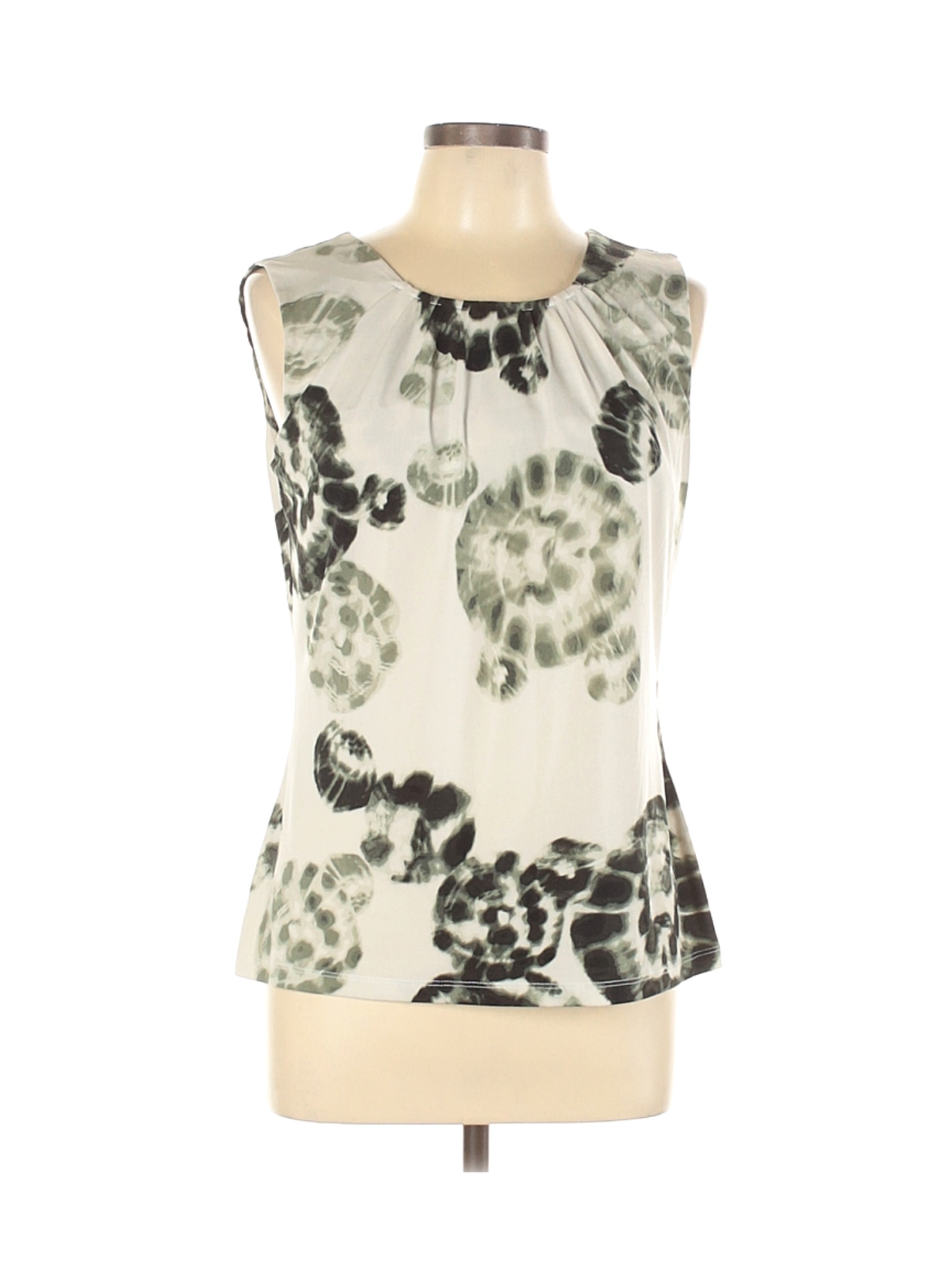 Marc New York Women Ivory Sleeveless Blouse L | eBay