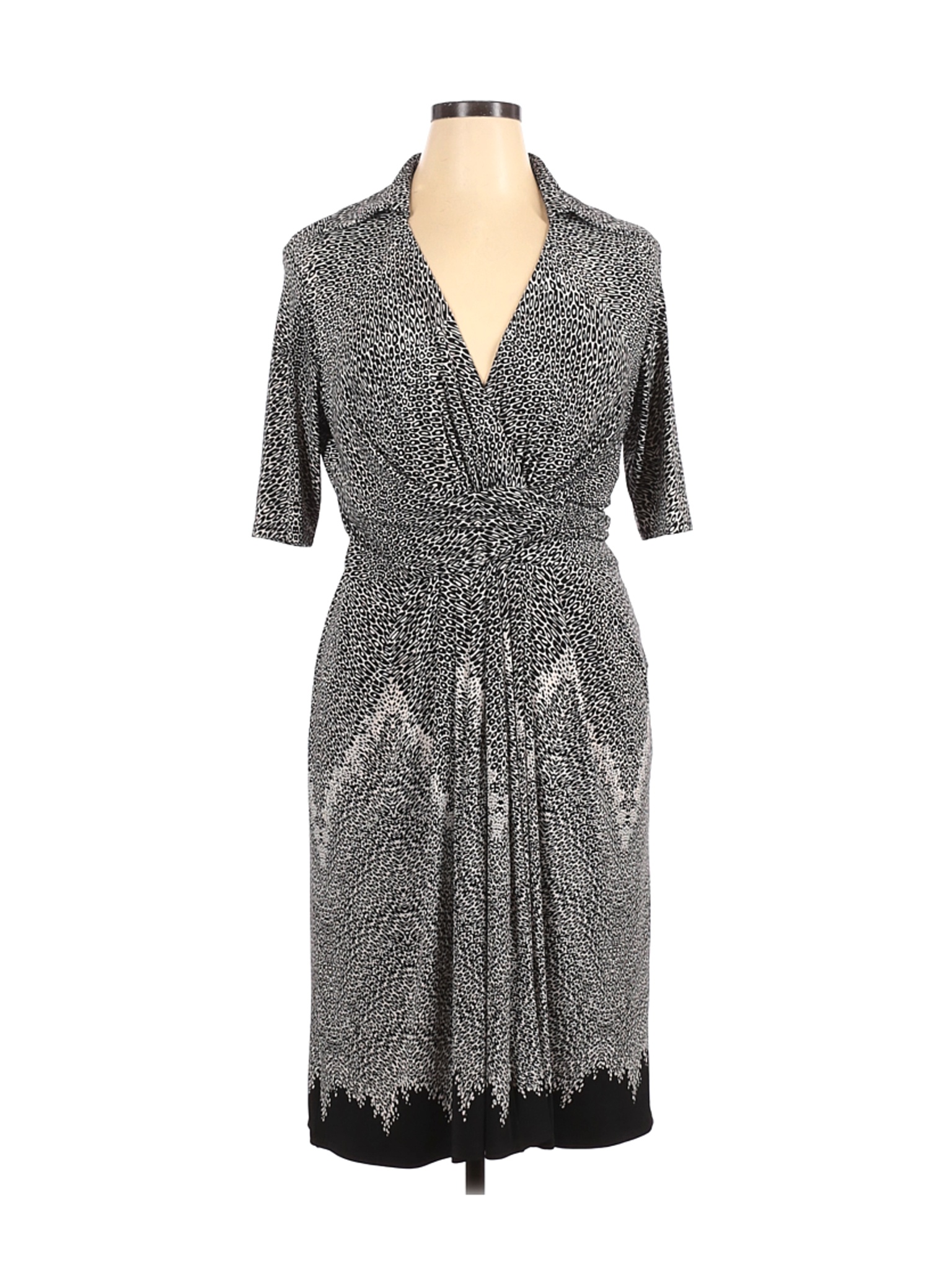 Jones New York Women Gray Casual Dress 16 | eBay