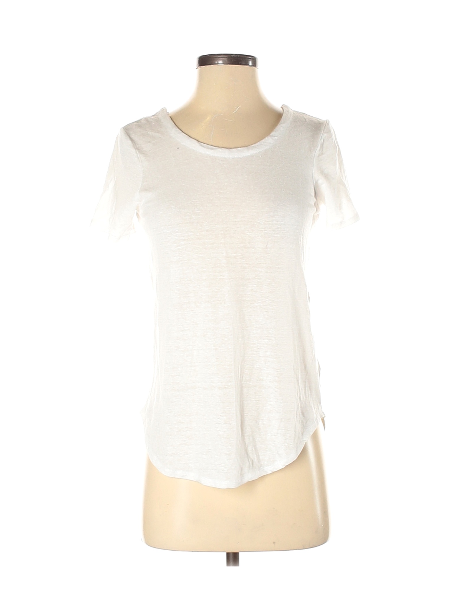 Chaser Women White Short Sleeve Top XS | eBay