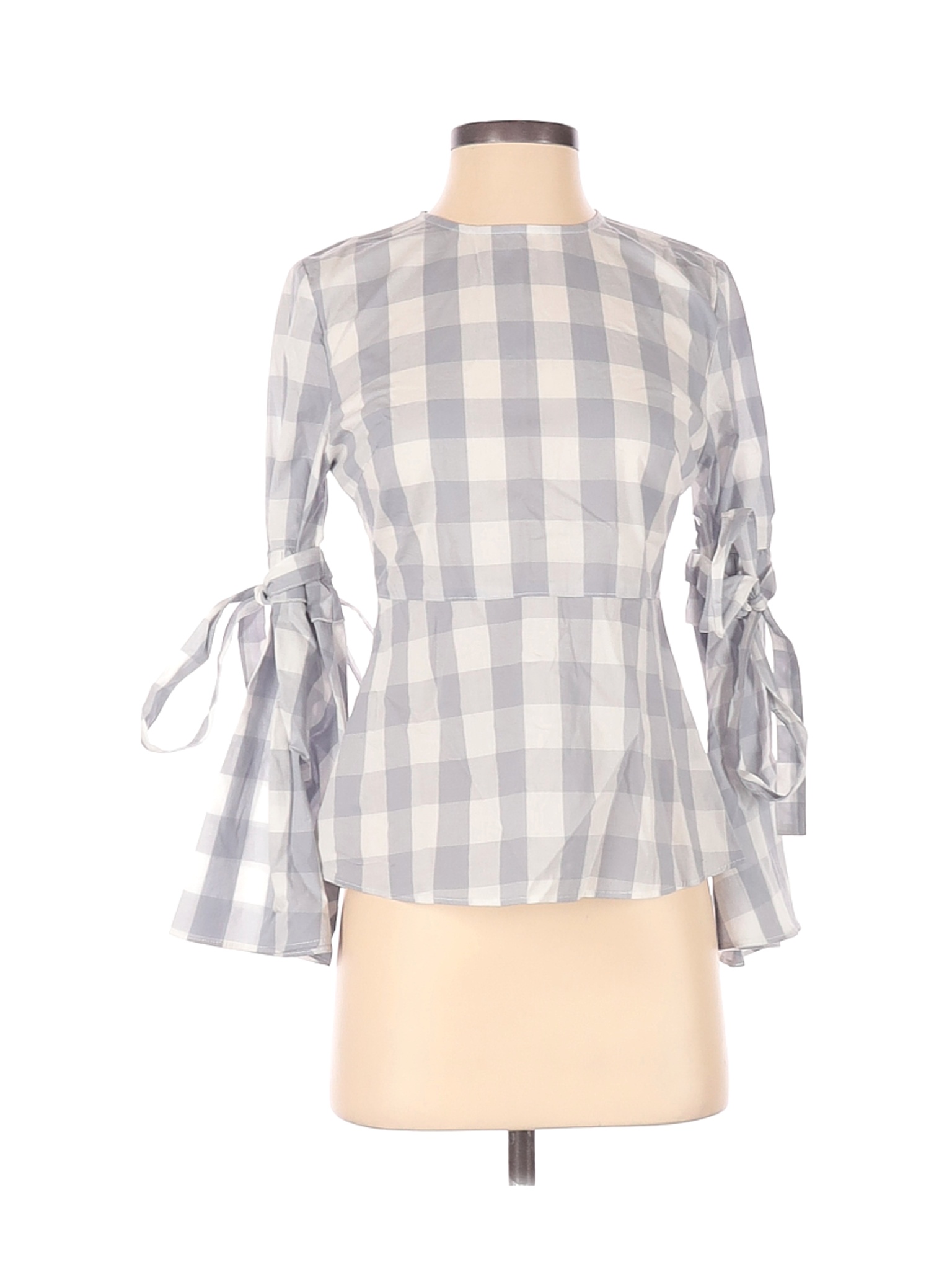 NWT Walter Baker Women Blue Long Sleeve Blouse XS | eBay