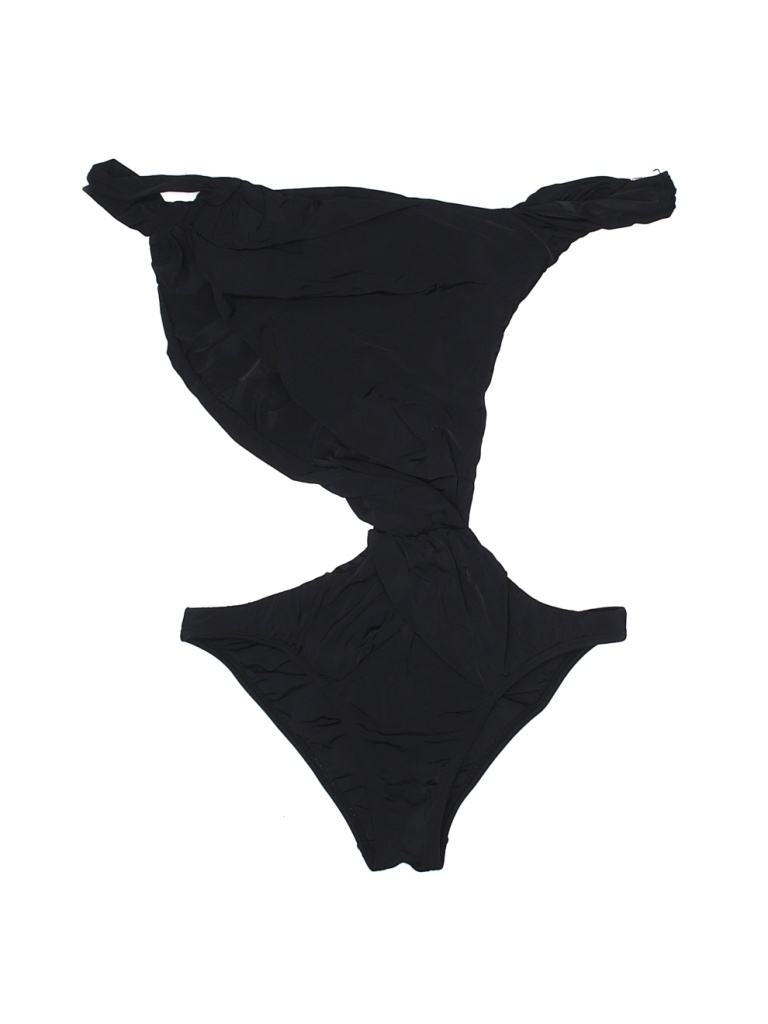 Vix By Paula Hermanny Solid Black One Piece Swimsuit Size L 67 Off