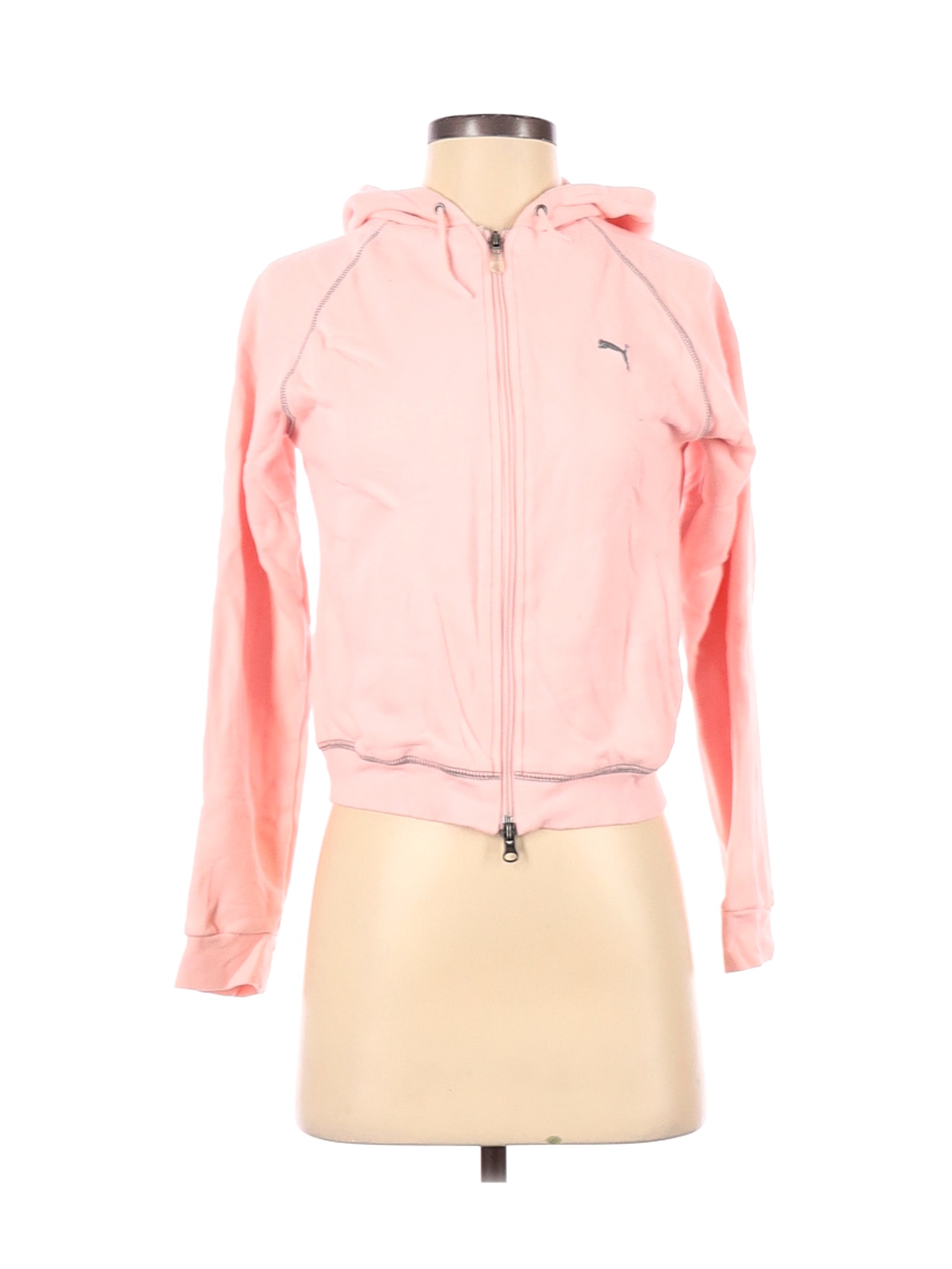 Puma Solid Pink Zip Up Hoodie Size XS - 80% off | thredUP