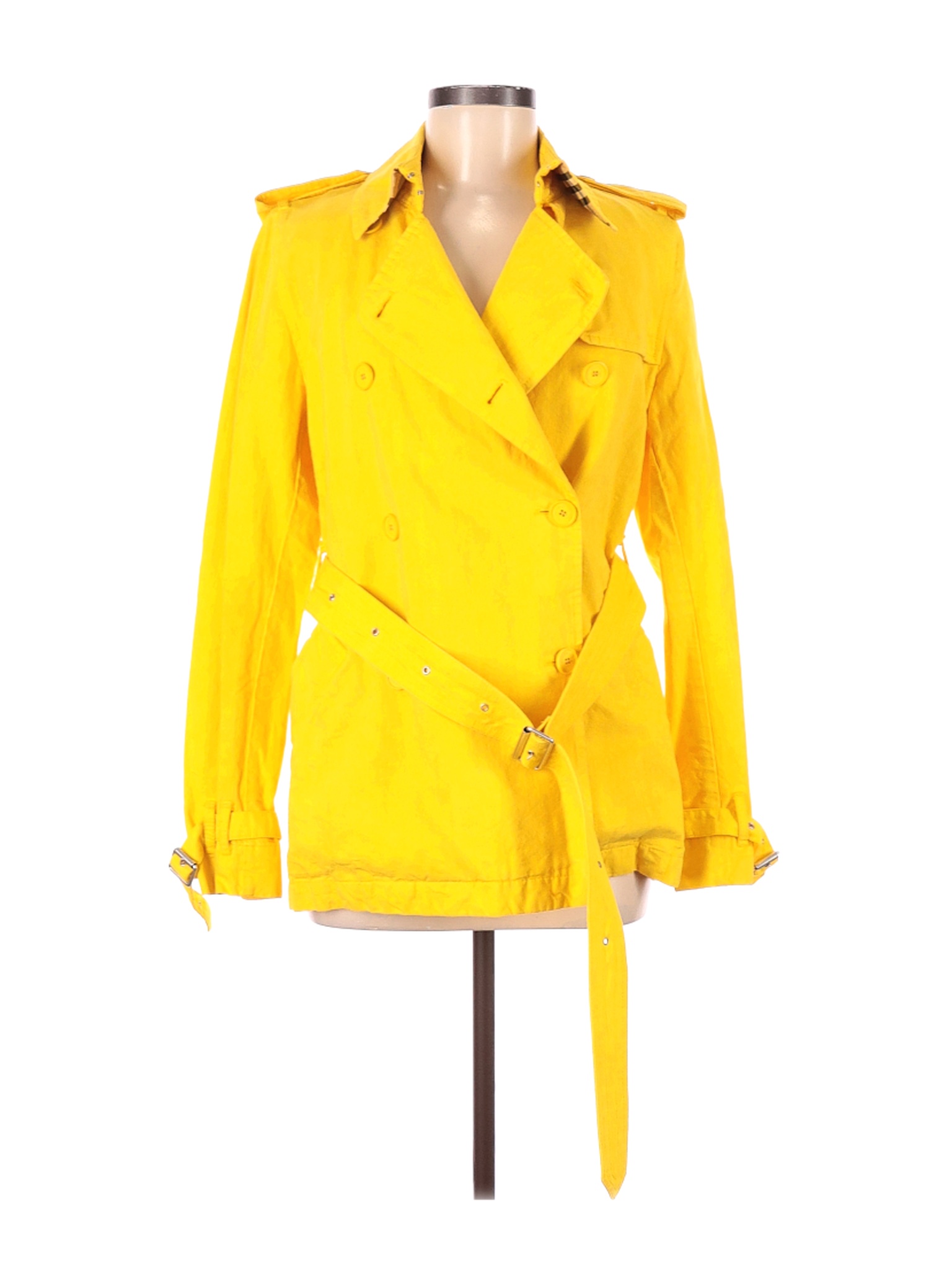 Burberry Solid Colored Yellow Jacket Size 6 - 44% off | thredUP
