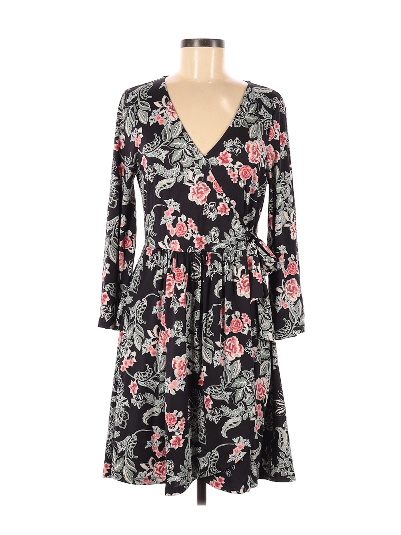 B Collection by Bobeau Women Black Casual Dress M | eBay