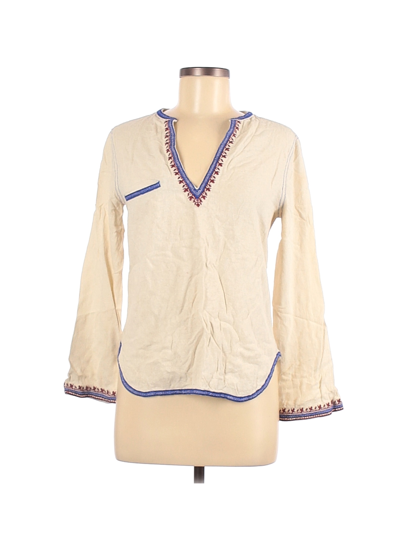 Étoile Isabel Marant Women Brown Long Sleeve Silk Top 38 french | eBay