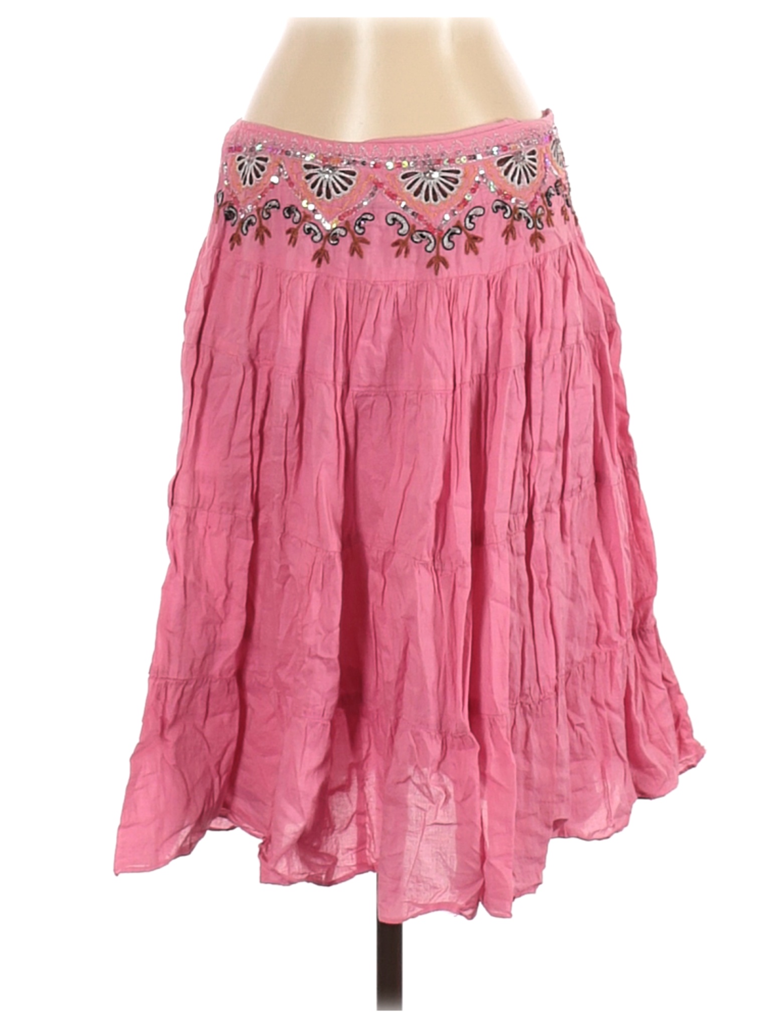 Angie 100% Cotton Pink Casual Skirt Size S - 72% off | thredUP