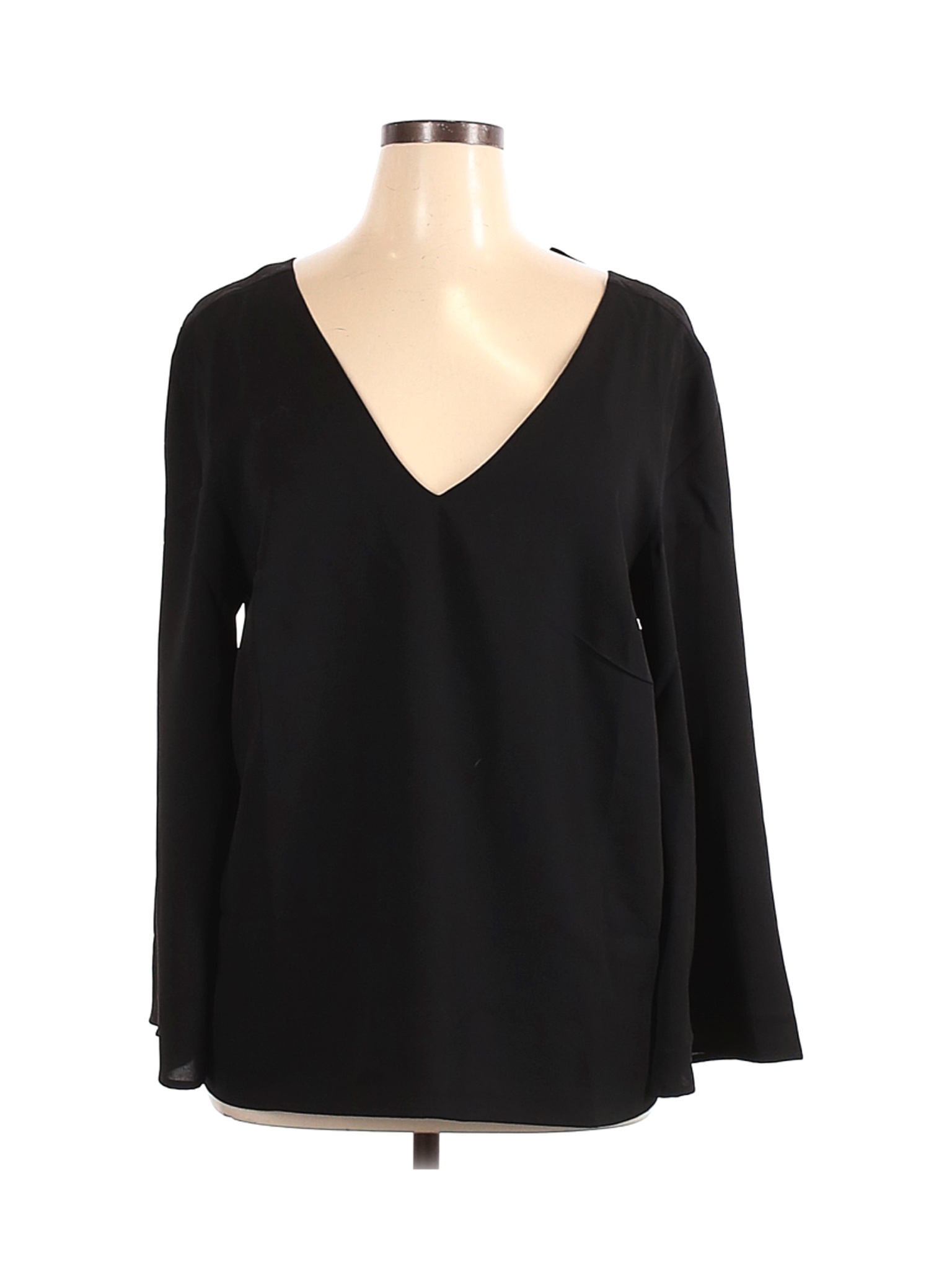 NWT ELOQUII Women Black Long Sleeve Blouse 14 Plus | eBay