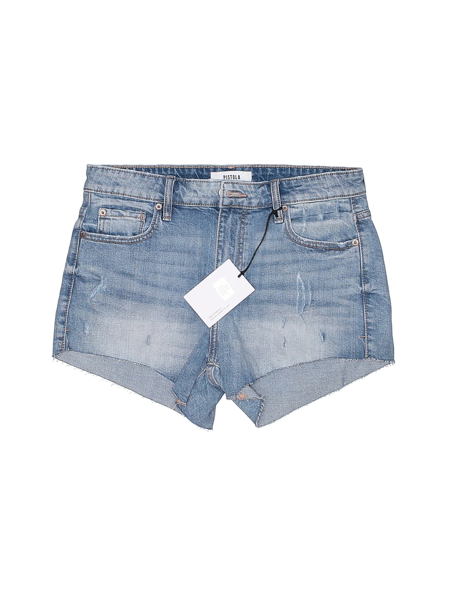 NWT Pistola Women Blue Denim Shorts 30W | eBay
