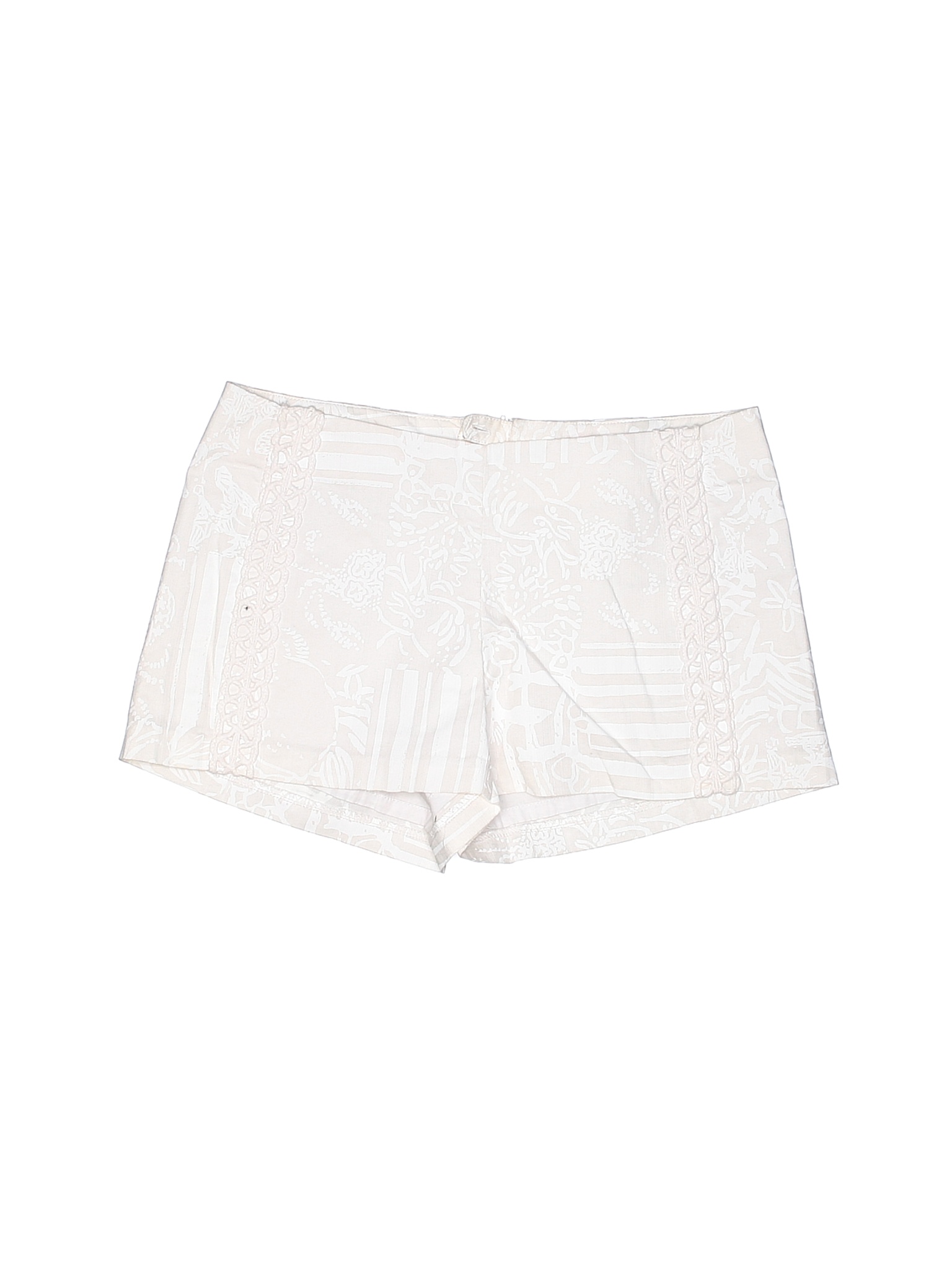 Lilly Pulitzer 100 Cotton Solid White Shorts Size 2 72 Off Thredup