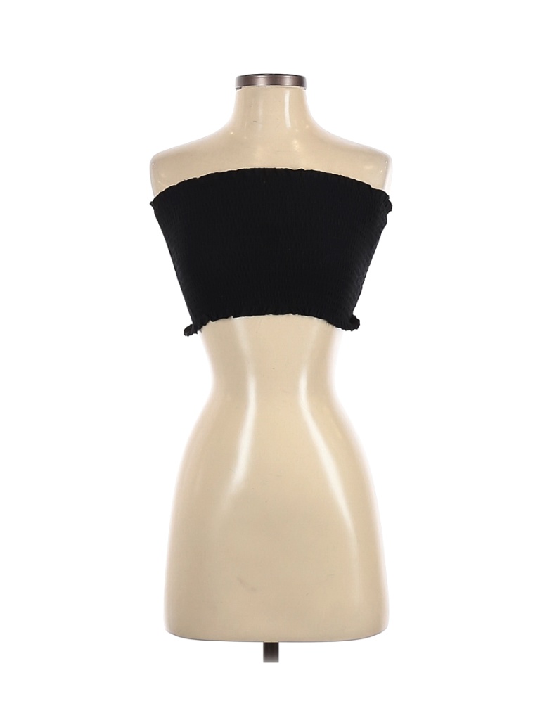 Garage 100% Cotton Solid Black Tube Top Size S - 55% off | thredUP