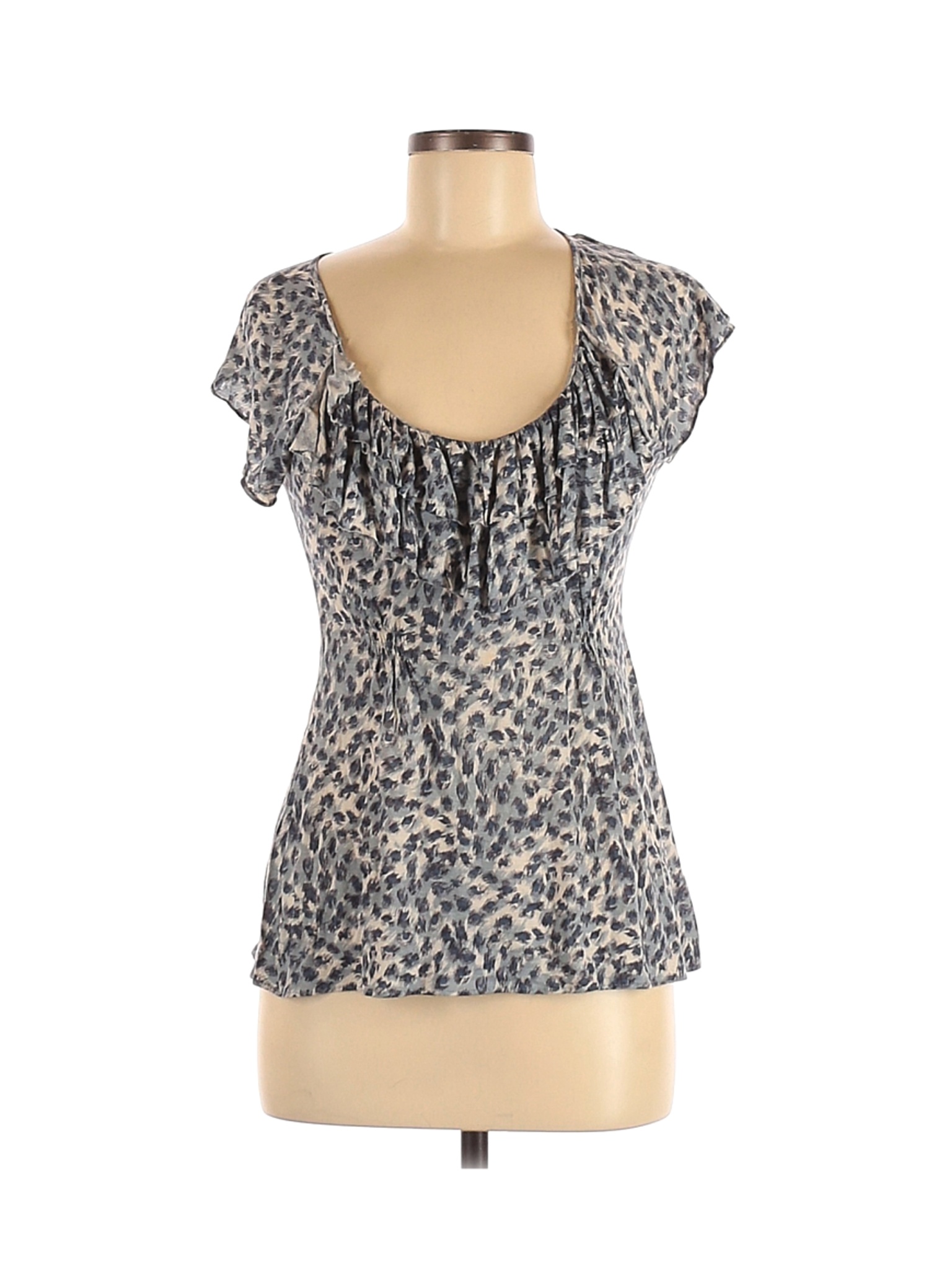 Banana Republic Women Blue Short Sleeve Top M Petites | eBay