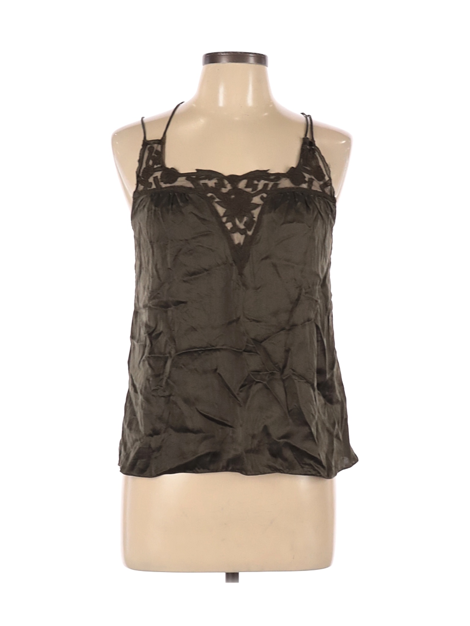 French Connection Women Green Sleeveless Silk Top 10 | eBay