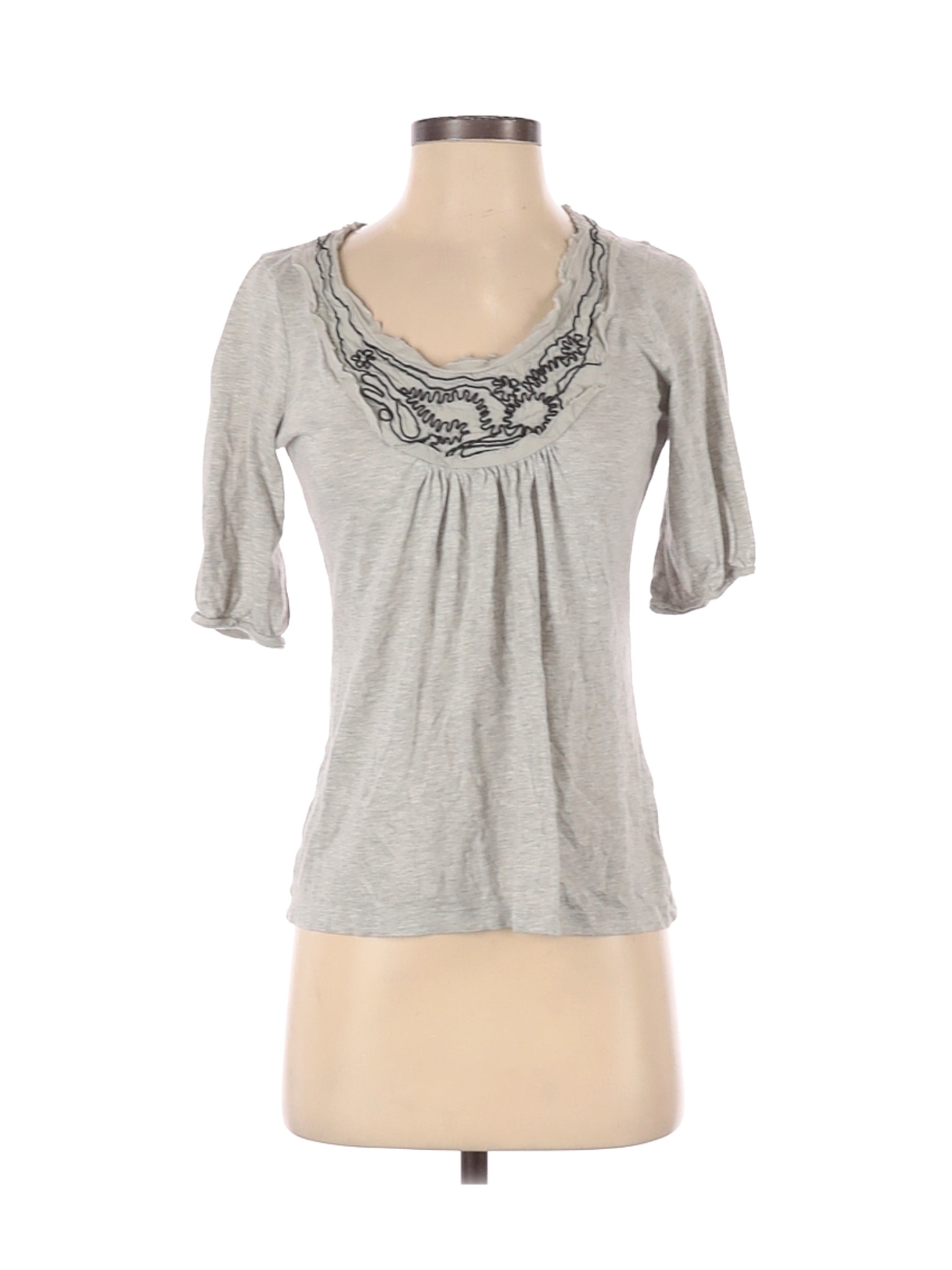 Banana Republic Women Gray Short Sleeve Top XS | eBay