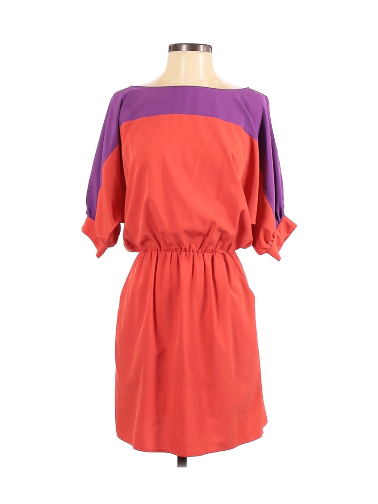 Gianni Bini Color Block Solid Purple Casual Dress Size XS - 94% off ...