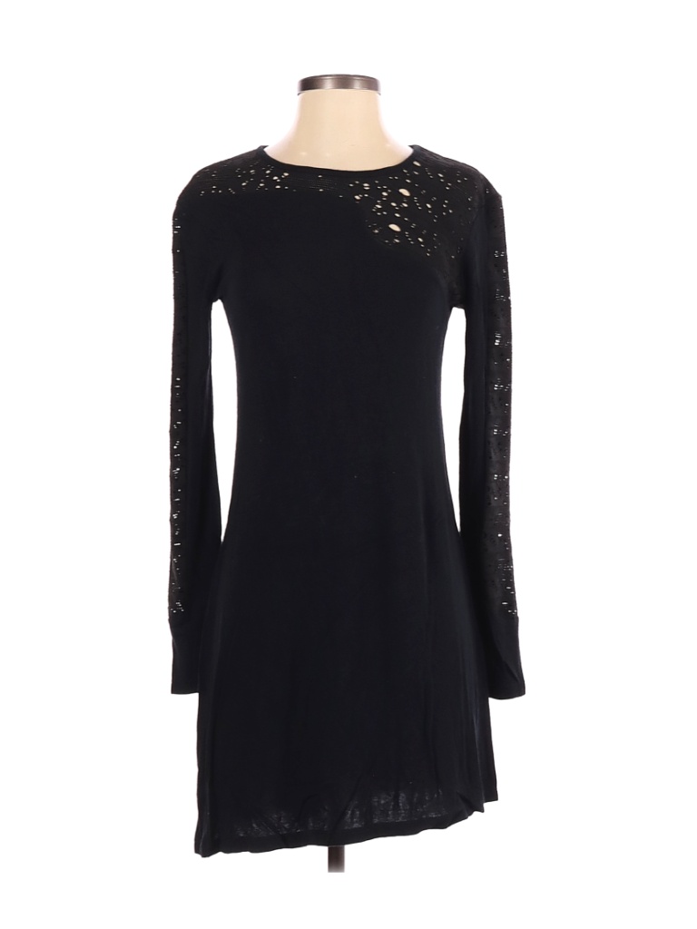 Isle Apparel Solid Black Casual Dress Size S - 66% off | thredUP